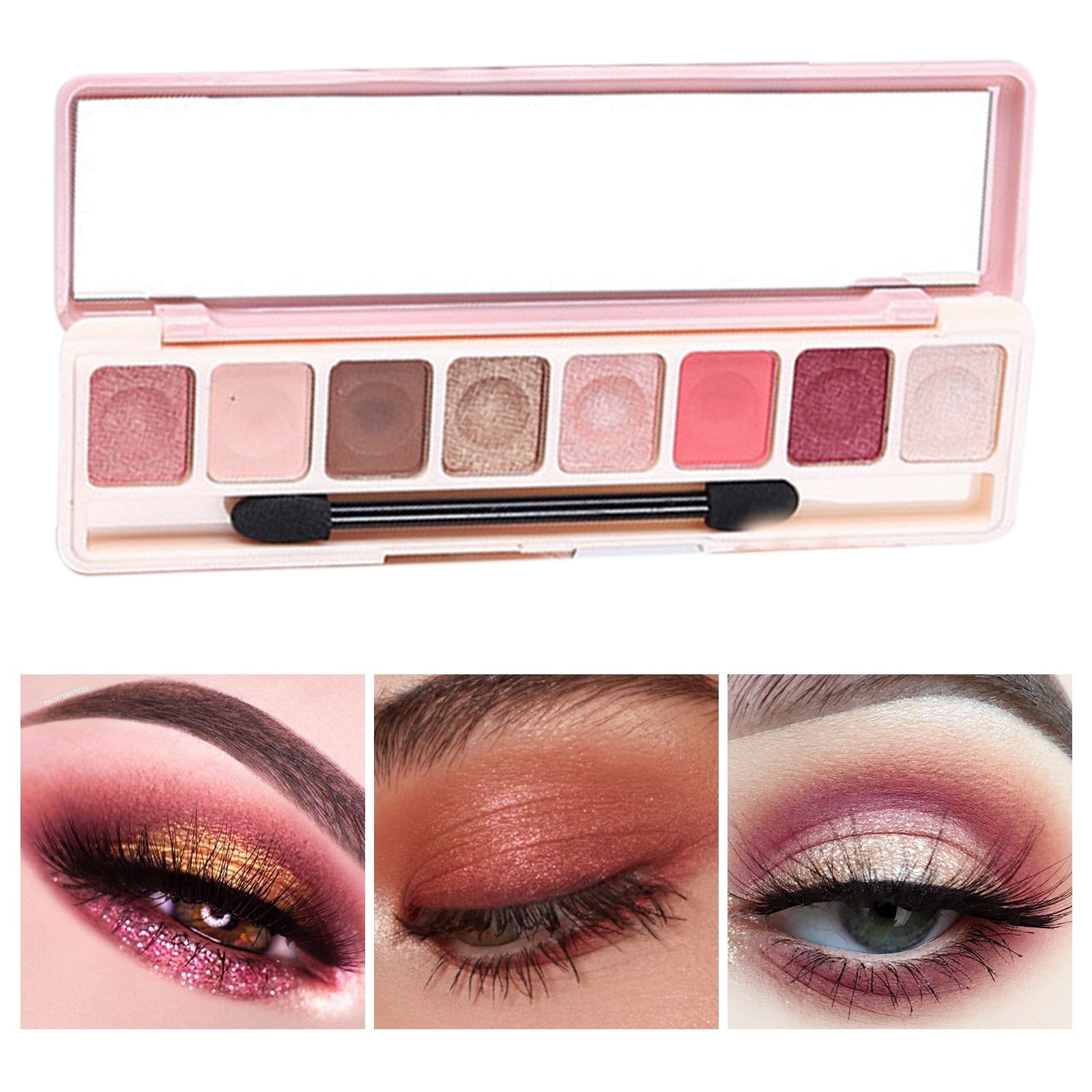 ERTUTUYI Cosmetics Eyeshadow 8Color Fingertip Eye Shadow Flash Powder ...