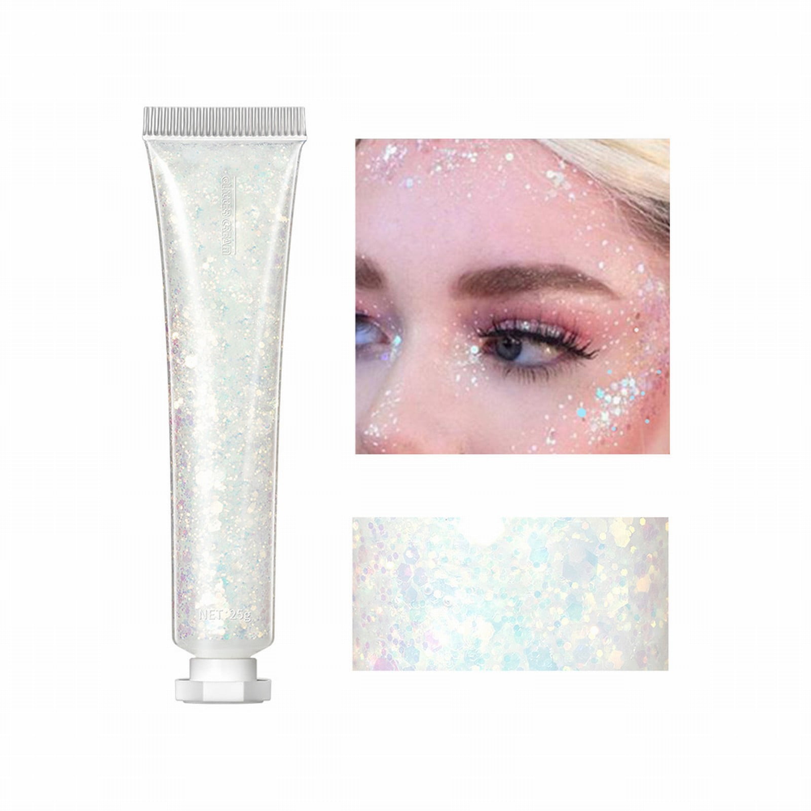 ERTUTUYI Eyeshadow Burst Eye Shadow Sequin Face Body Polarized Glitter ...