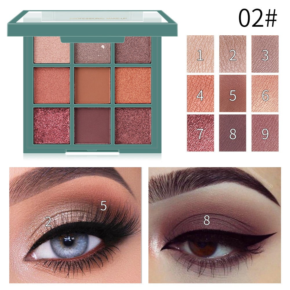 ERTUTUYI Eye Makeup Palettes Eyeshadow Eye Shadow Palettes Makeup 9 ...