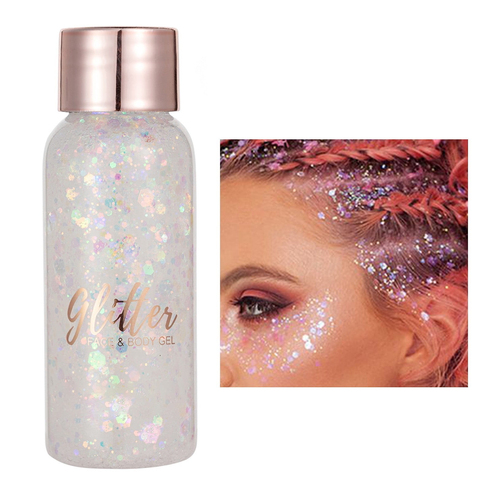 ERTUTUYI Eyeshadow Glitter Eye Shadow Sequin Gel Scale Face Body Lotion ...