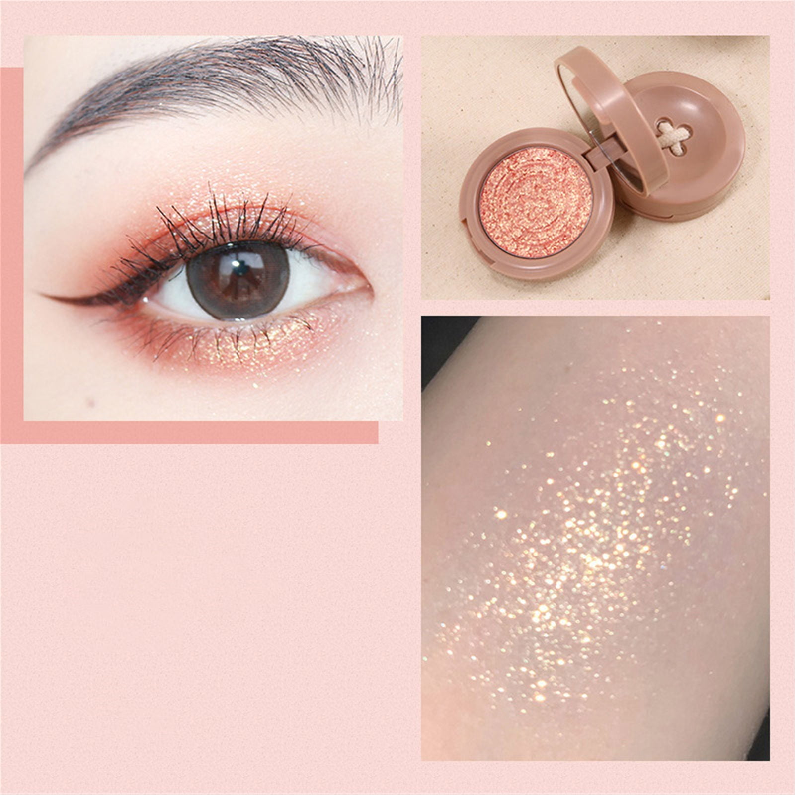 ERTUTUYI Cosmetics Eyeshadow Grey Silver Glitter Glitter Eyeshadow ...