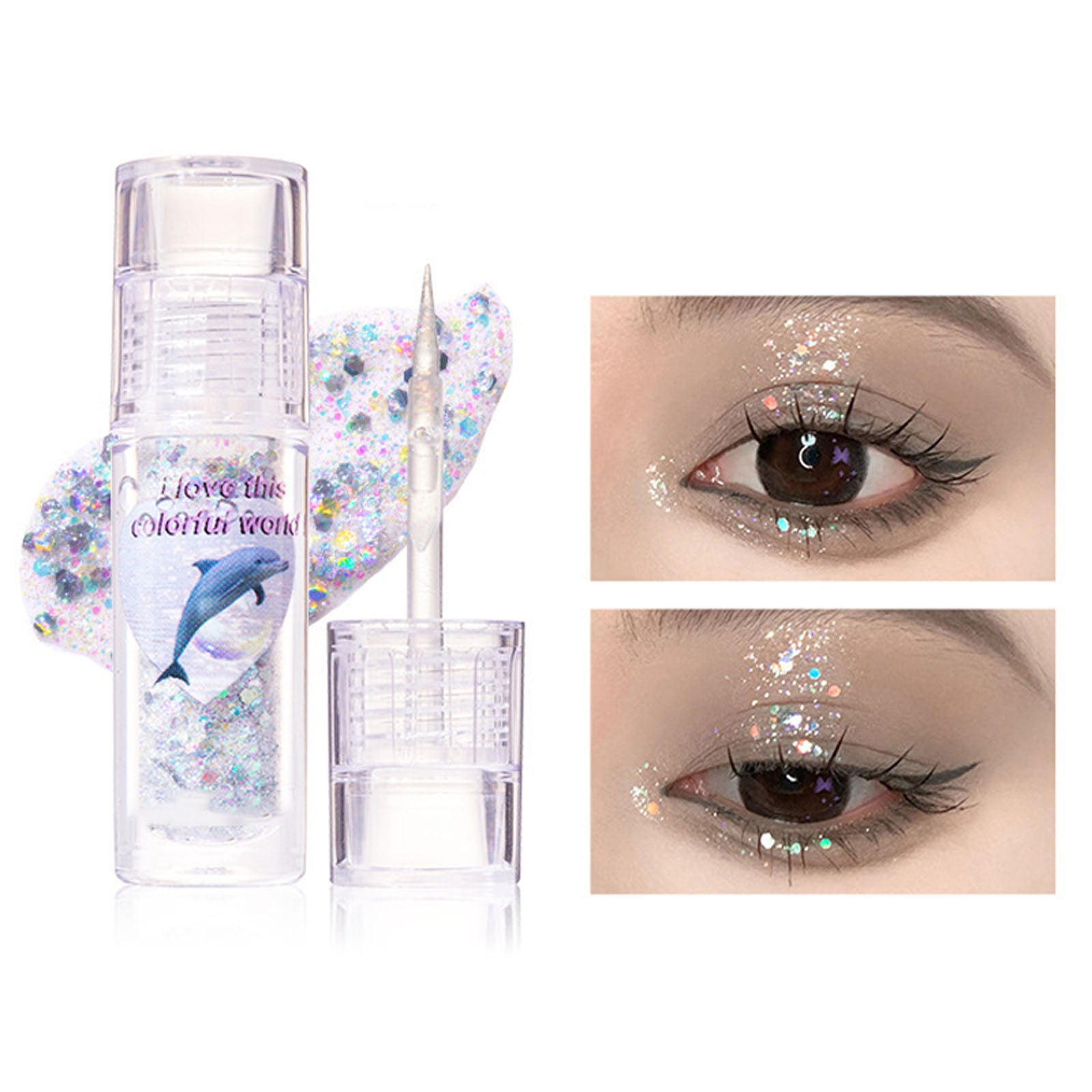 ERTUTUYI Liquid Eyeshadow Eyeshadow Korean Makeup Star Diamond Streamer ...