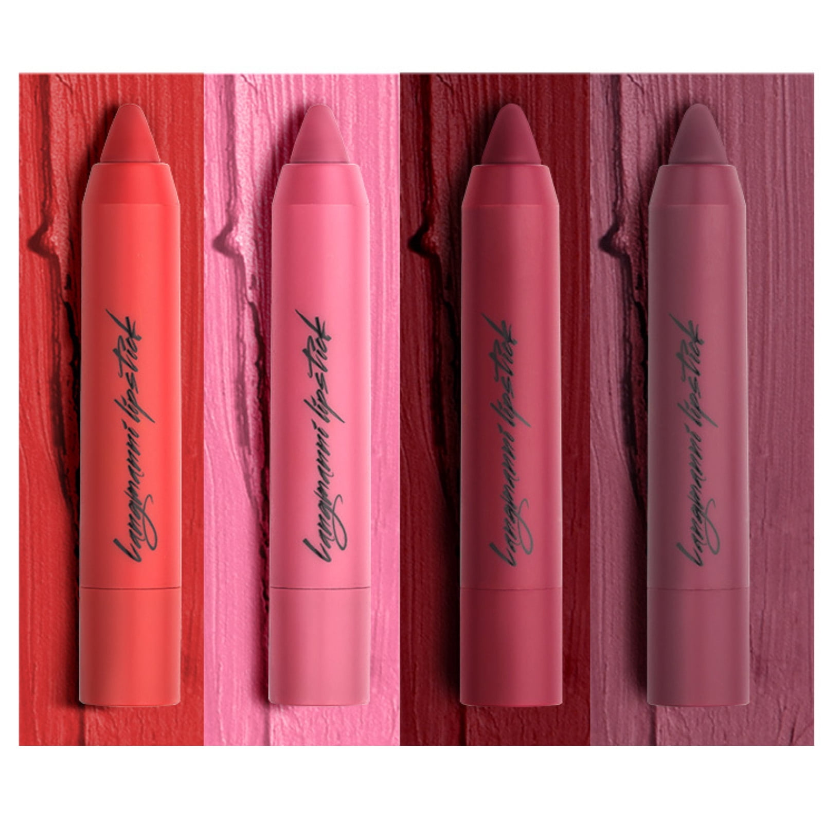 ERTUTUYI Lipstick Lipstick Lip Gloss 4 Color Lip Gloss Set Matte Velvet ...