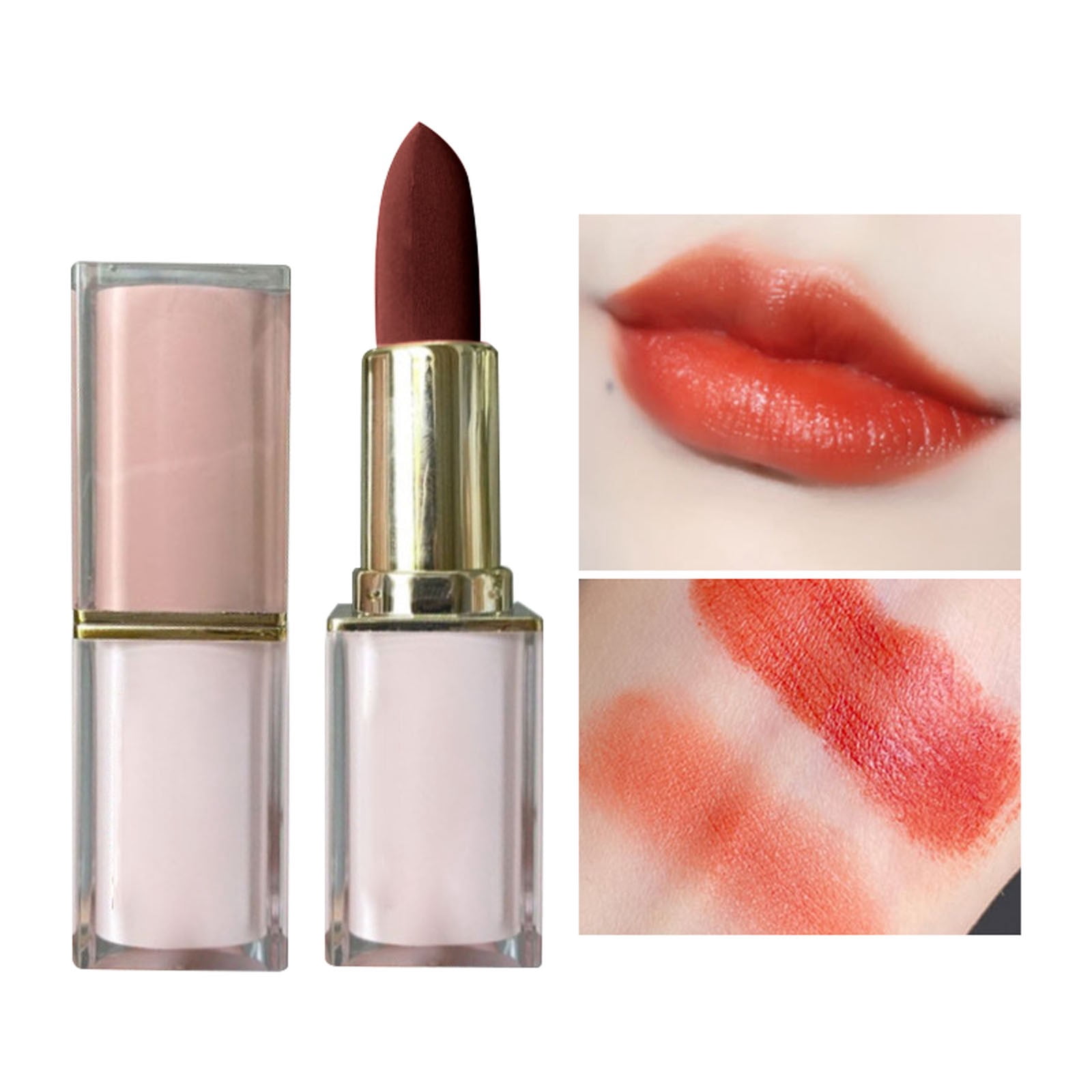 ERTUTUYI Lipstick Lipstick Lip Gloss Crystal Square Tube Shape Velvet ...