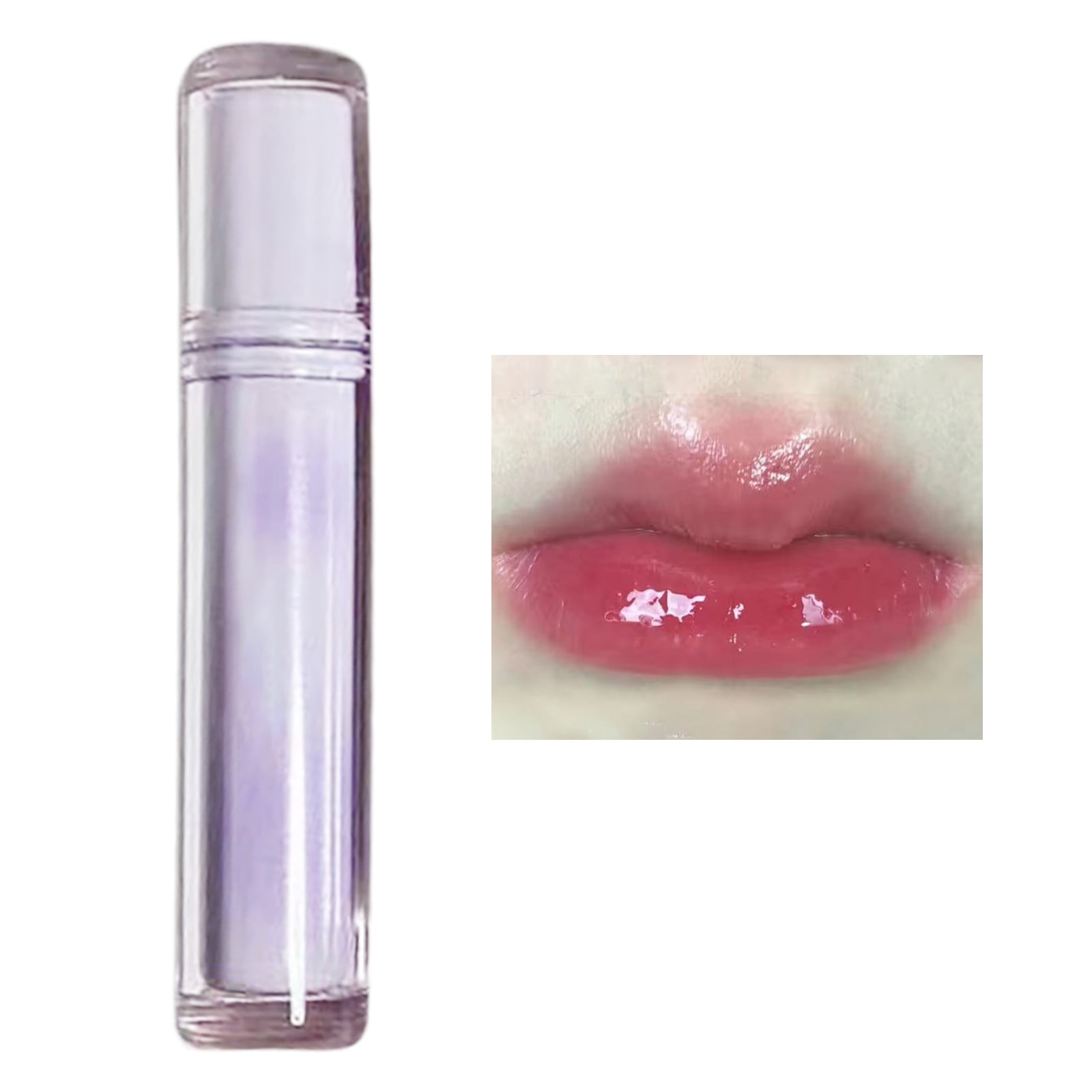 ERTUTUYI Lip Gloss Lipstick Lip Gloss Ice Tea Face Lip Glaze Water ...