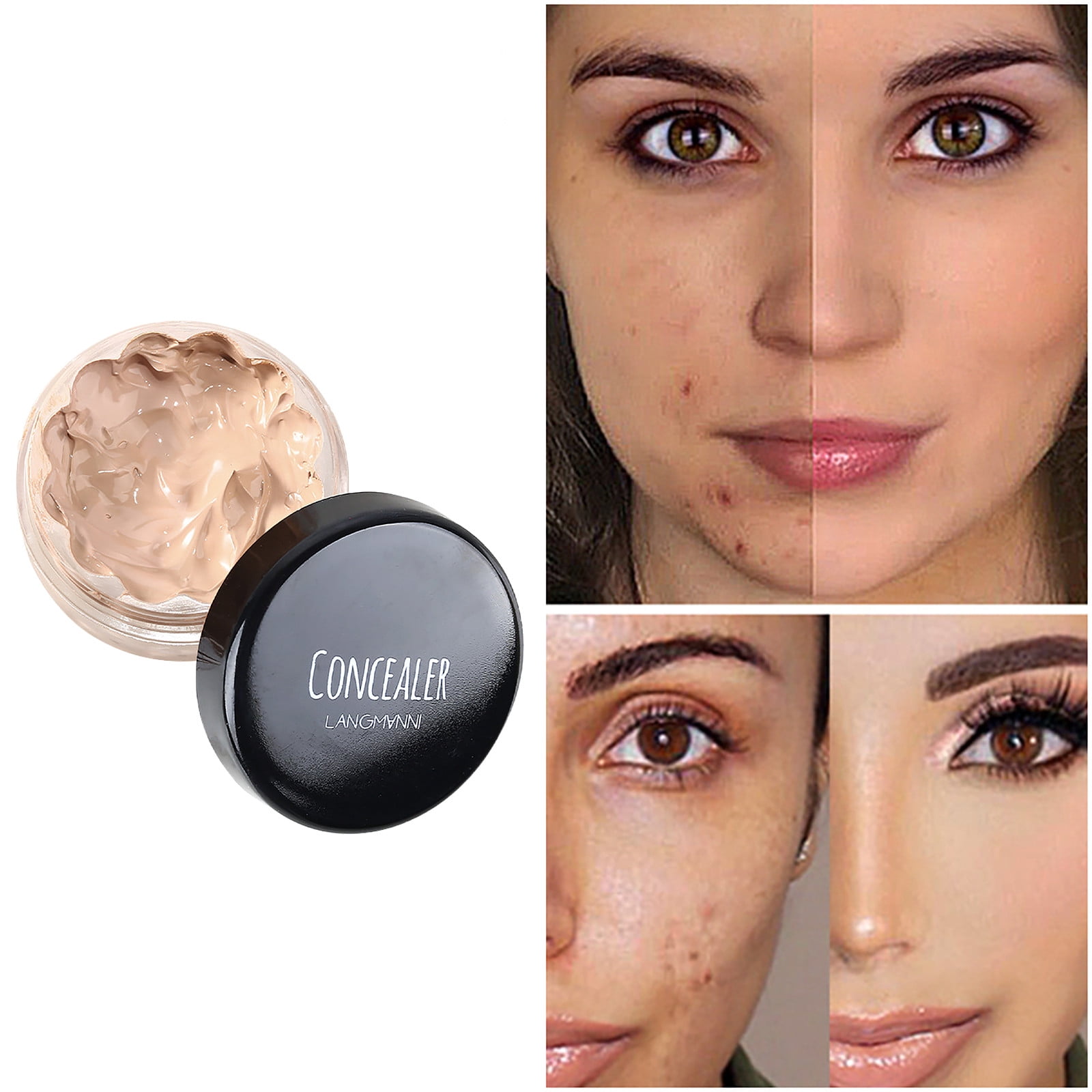 ERTUTUYI Cream Foundation Professional Full Cover Base Makeup Lasting ...