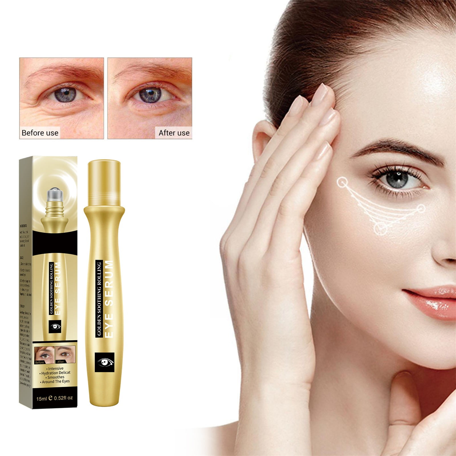 ERTUTUYI Eye Creams Skin Care Eye Roller Care Tightens Skin Fine Lines ...