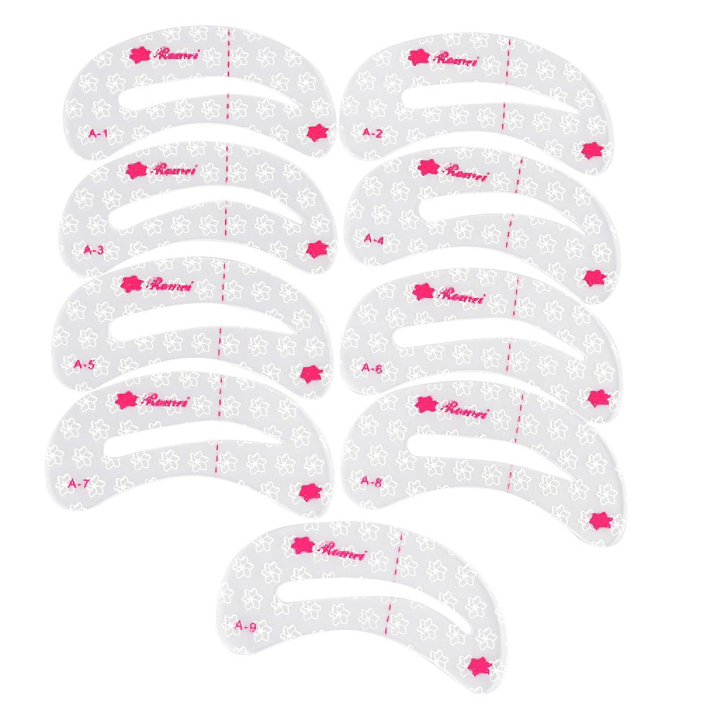 ERTUTUYI Eyebrow Stencils Styling Shapin Eyebrow Set 9Pcs Stencil ...