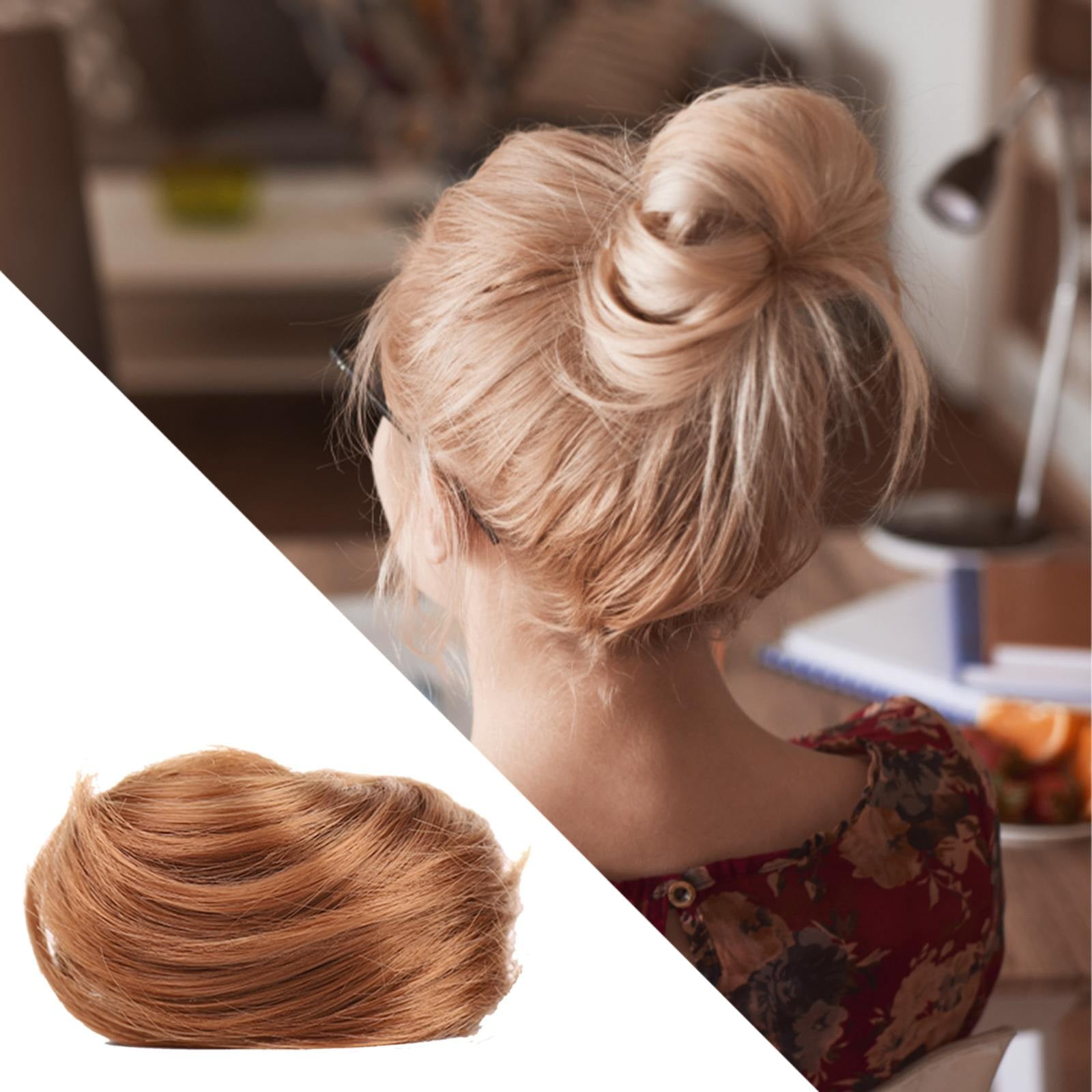 ERTUTUYI Wigs Clip Wrap Wig Small Wrap Ball Head Wig Female Straight ...