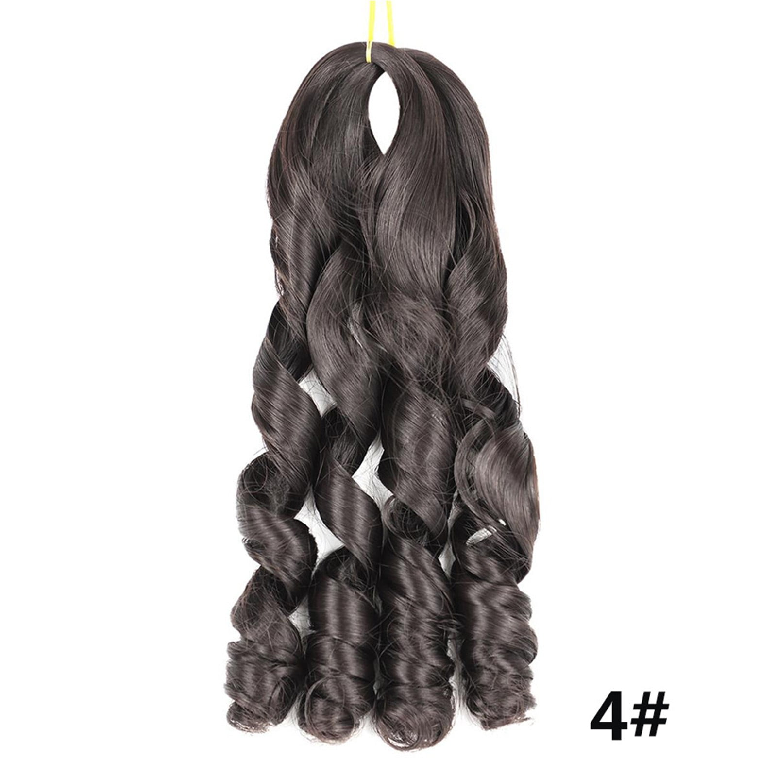 ERTUTUYI Hair Extensions Wigs Large Curl Wig Big Wave Braid Wig Hair ...
