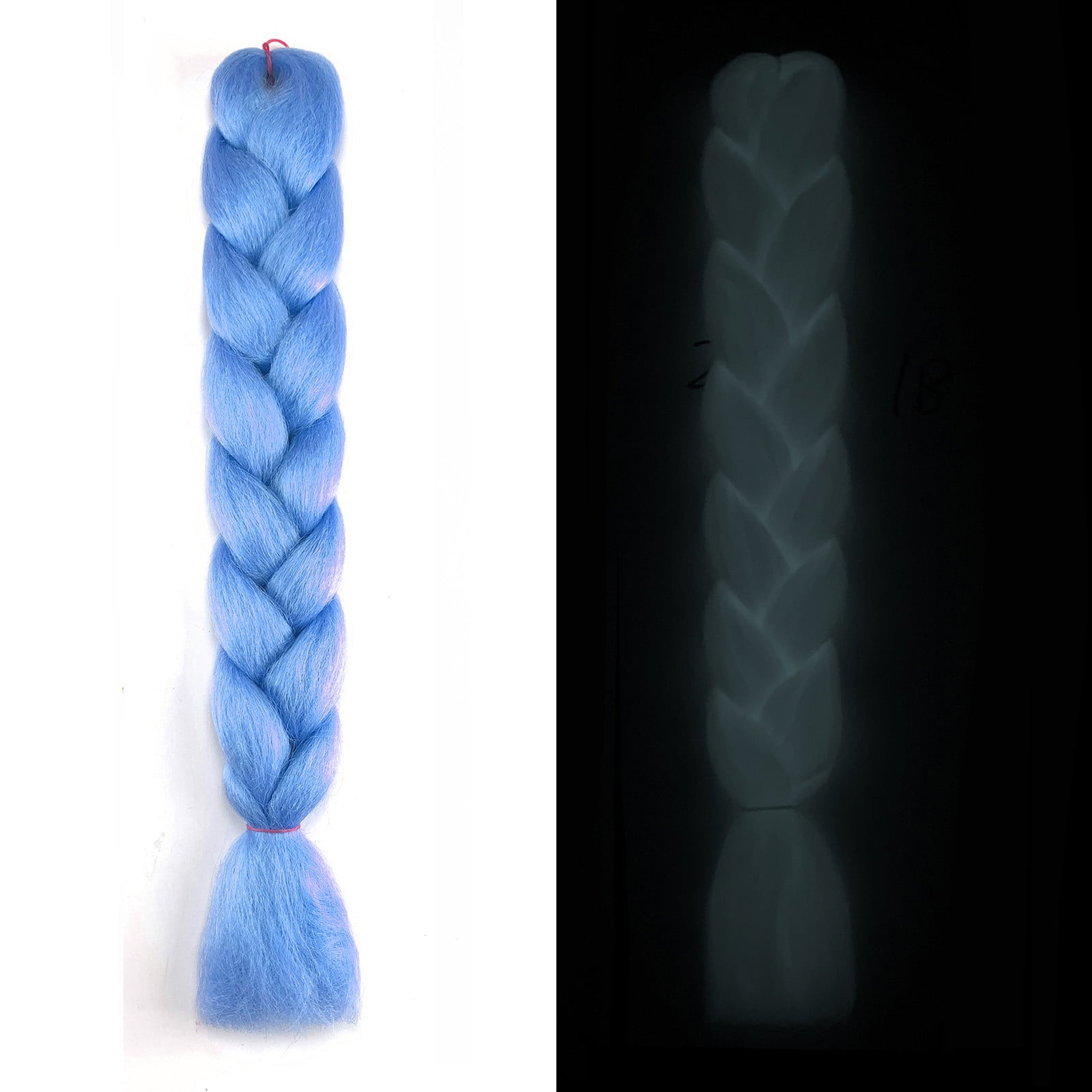 ERTUTUYI Wigs Synthetic Wigs Luminous Silk Dirty Braid Big Braid Wig ...