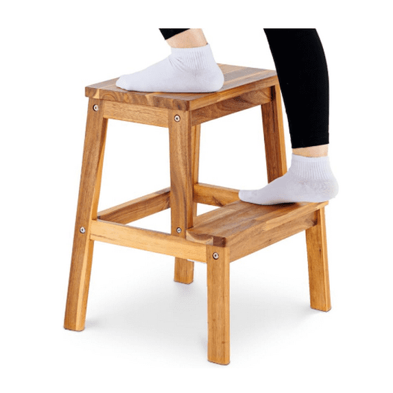 ERTWER 2-step wooden stool, adult wooden stool weighing 350 pounds ...