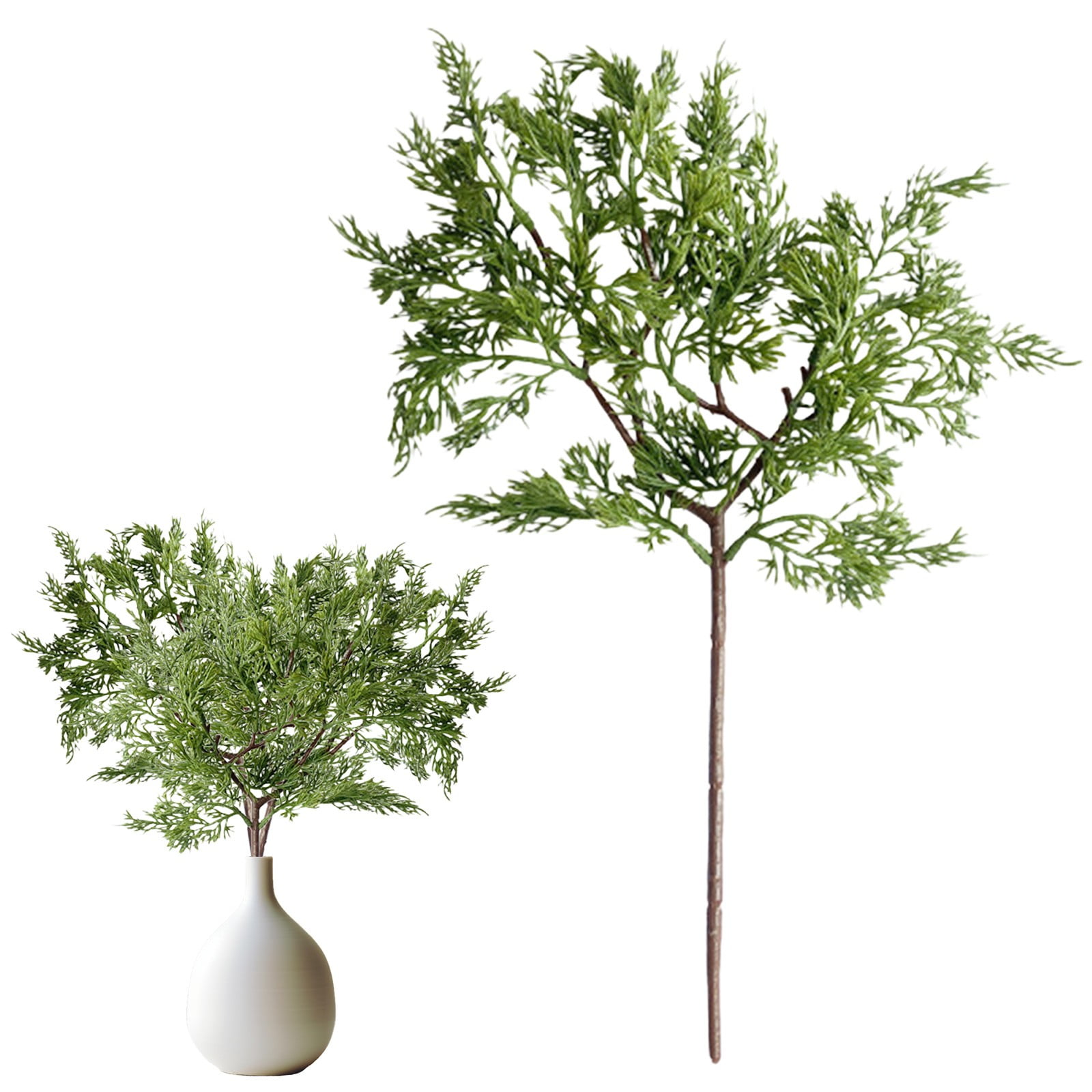 ERTZAE 12 Pcs 16.9 Inches Christmas Cedar Branches,Cedar Artificial Christmas Branches Diy ...