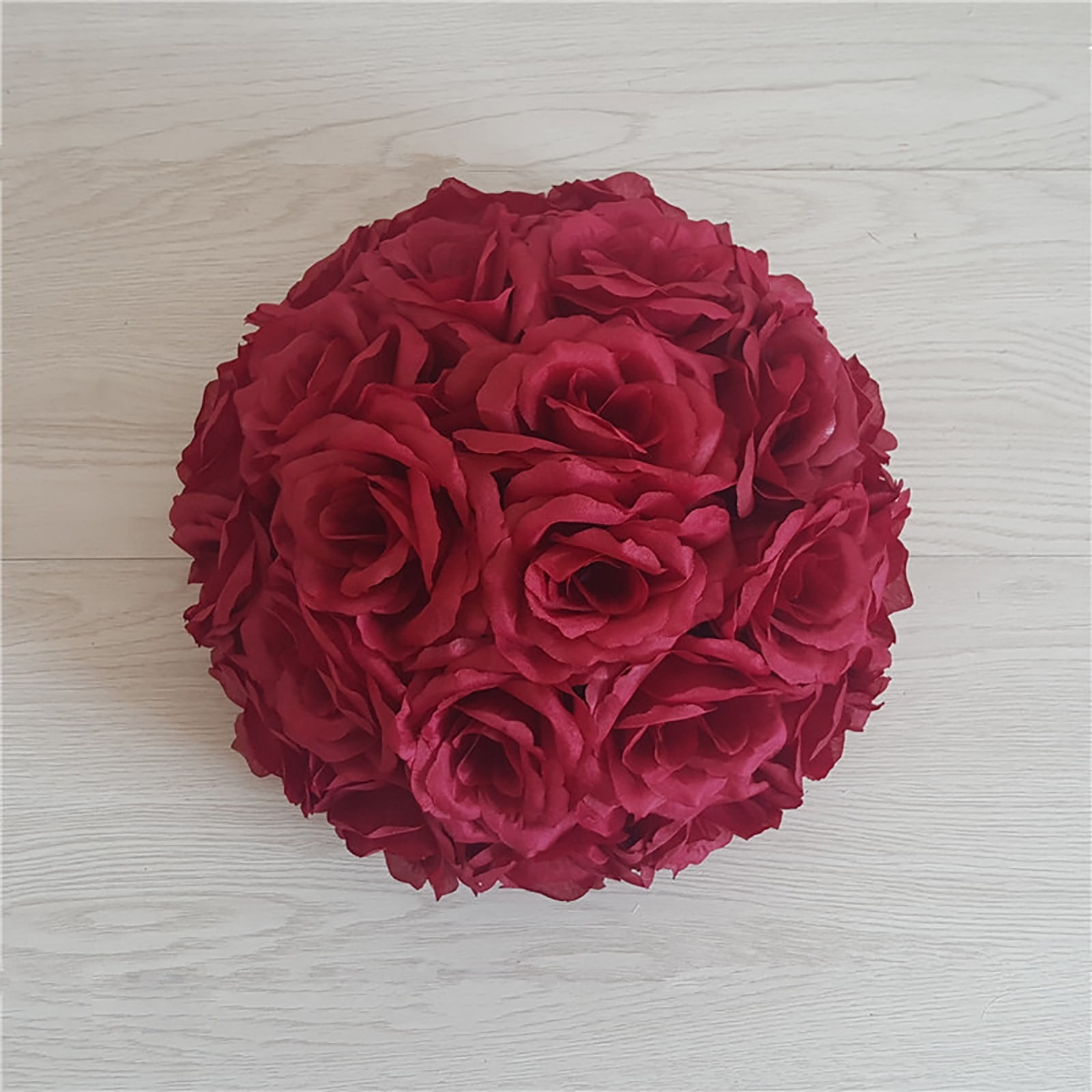 ERTZAE 3Pc 6"Plastic Rose Flower Ball,Wedding/Home Decor Ornament ...