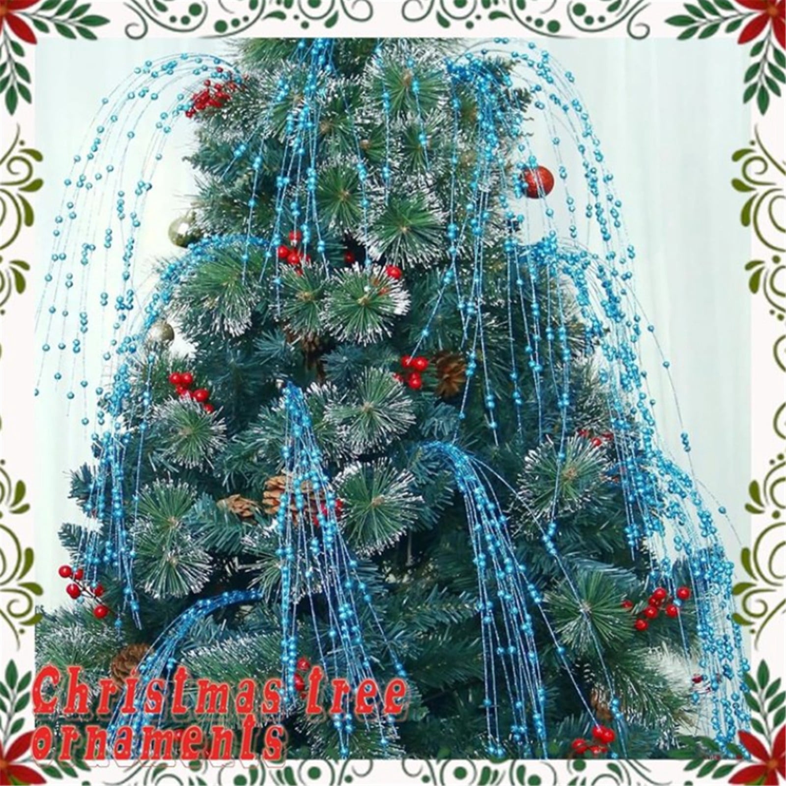 ERTZAE 6Pc Glitter Christmas Picks,Artificial Berry Twigs,Decorative ...