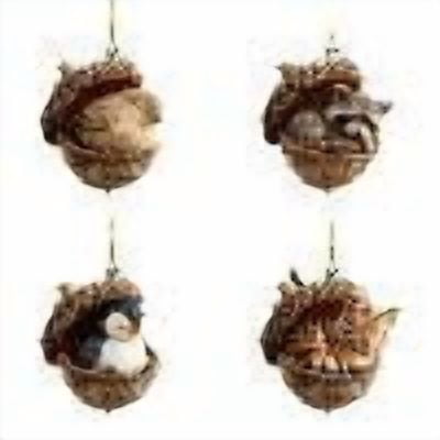 ERTZAE Acorn Shell Animal Ornament,Cute Animal Decor,Intricate Texture ...