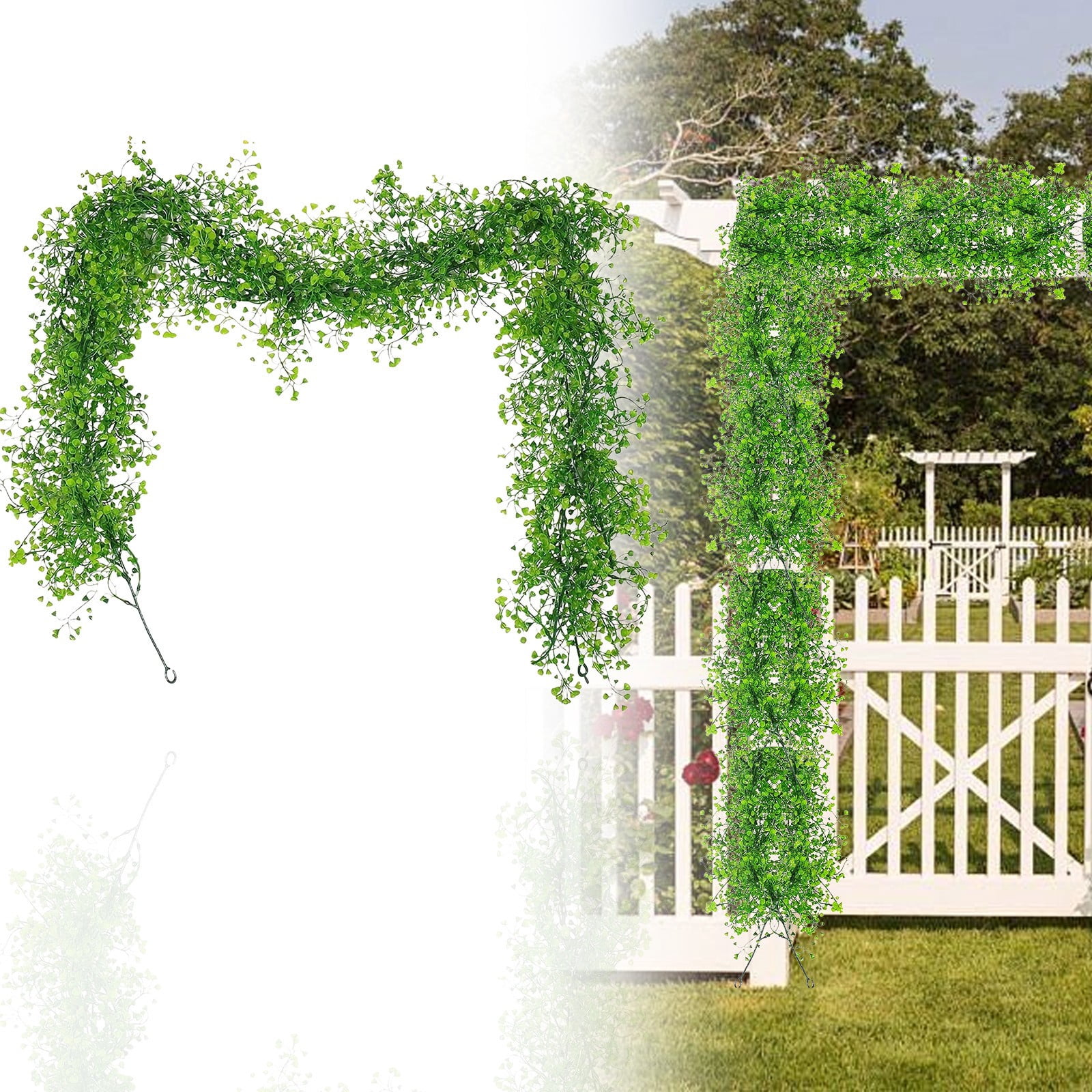 ERTZAE Hanging Artificial Vine Plant,Fern Greenery Garland,Fake Wall ...