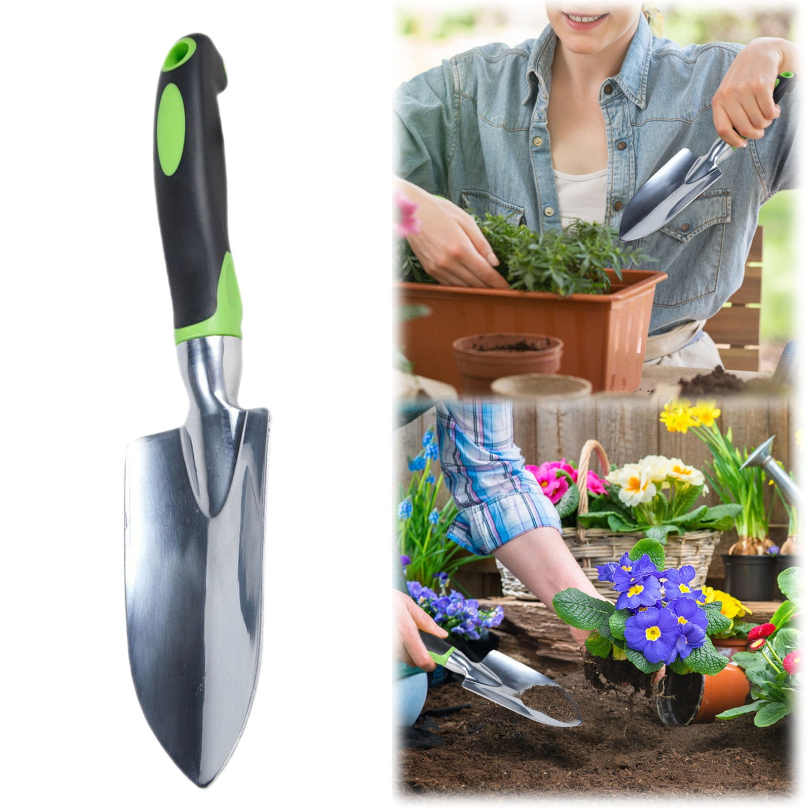 ERTZAE Lightweight Aluminum Alloy Garden Shovel,Ergonomic Grip ...