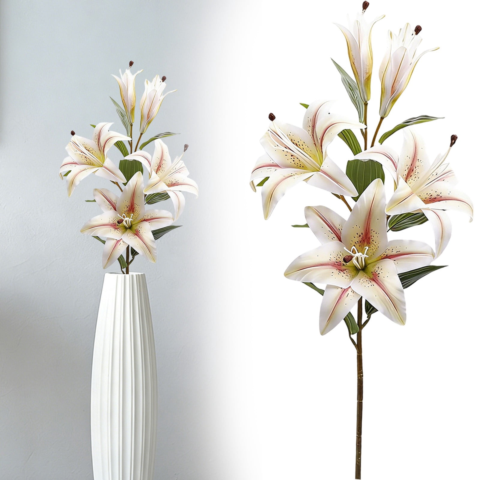 ERTZAE Outdoor Garden Lily Decor,Trade Show Display Lilies,Delicate ...