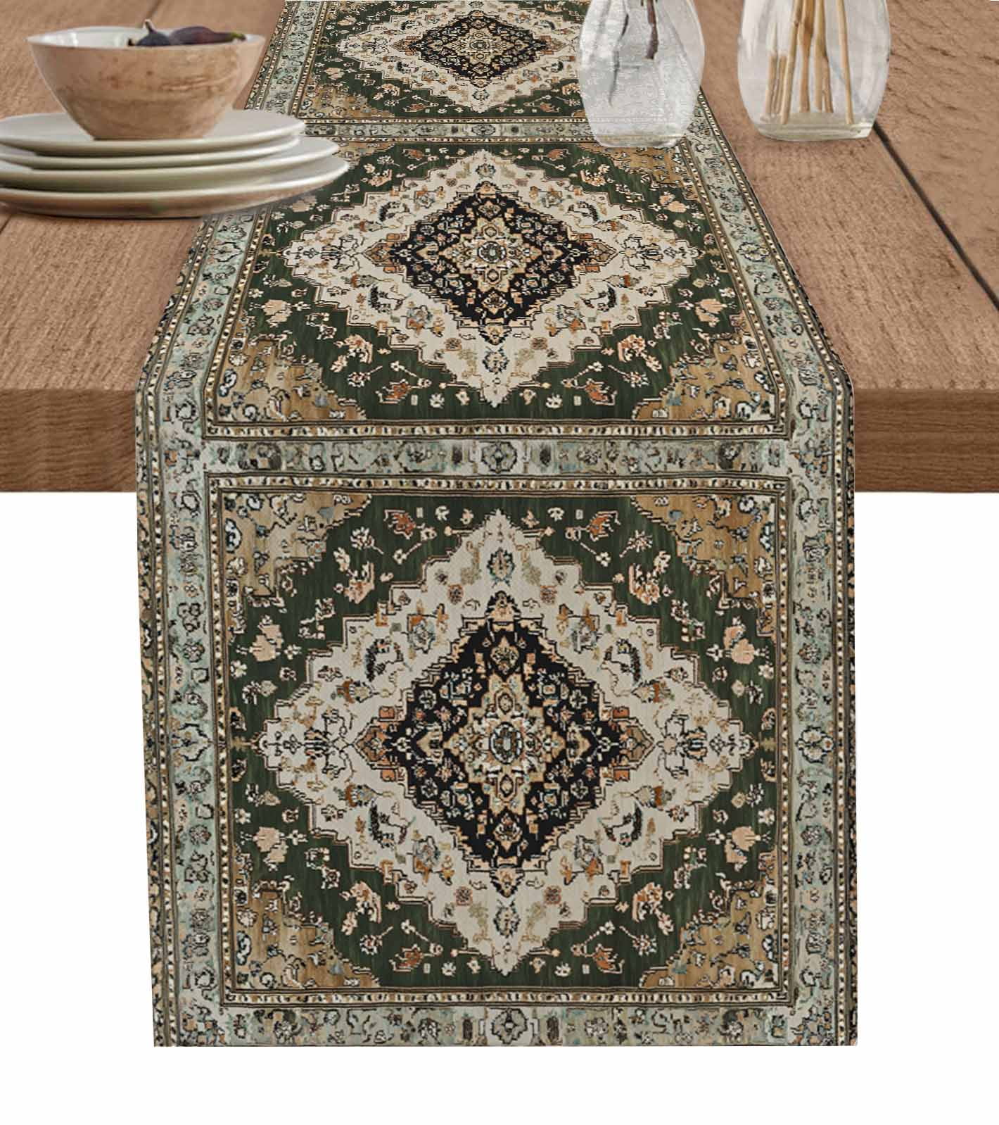 ERUNPONLY Boho Southwest Table Runner - 90 Inch Long Vintage Farmhouse ...