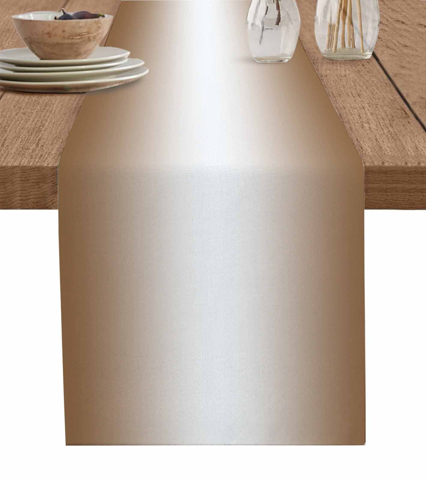 ERUNPONLY Brown Ombre Table Runner - 72 Inch Long Modern Gradient Art ...