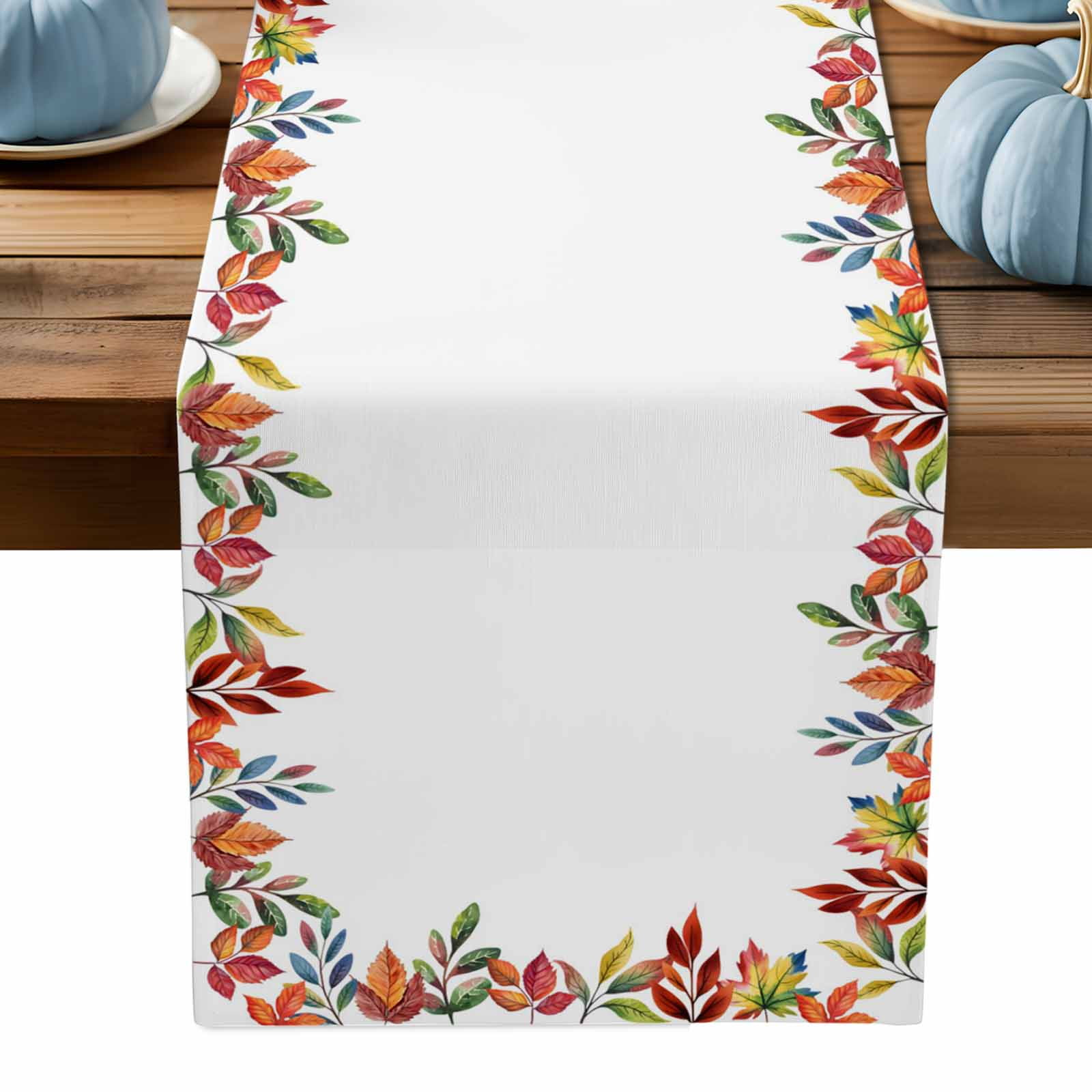 ERUNPONLY Vintage Maple Leaves Fall Table Runner - 90 Inch Long Retro ...