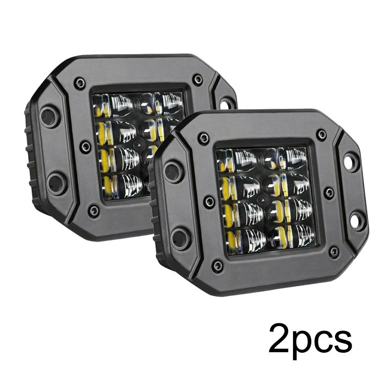 ERUS 2x 5 Flush Mount LED Work Light Bar Off Road 12V 24V 40W Spot Beam ...