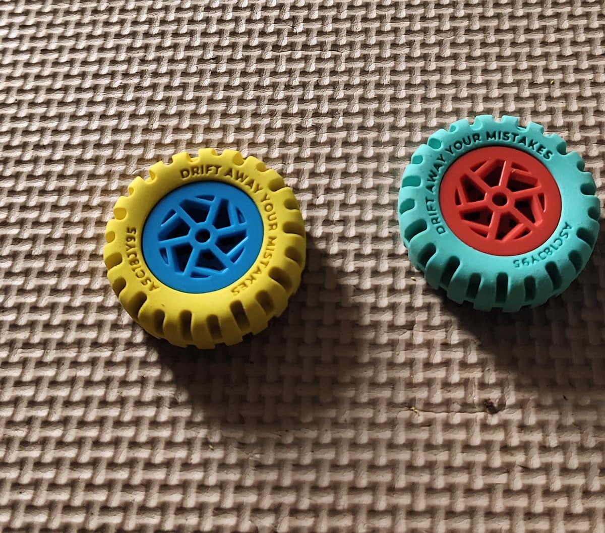 ERacer Tyre Shape Eraser 15 inch Multicolour 4 Pcs - Walmart.com