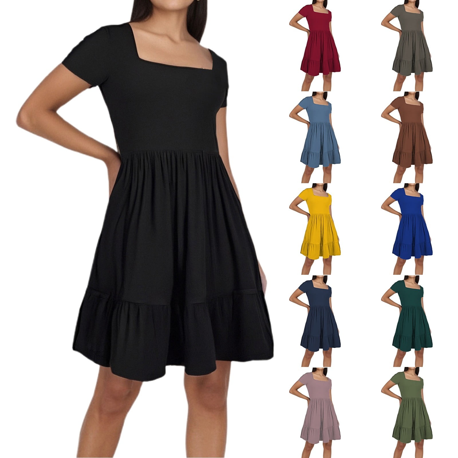 ERkkoi Plus Size Summer Dresses For Women 2025 Casual Beach Resort ...