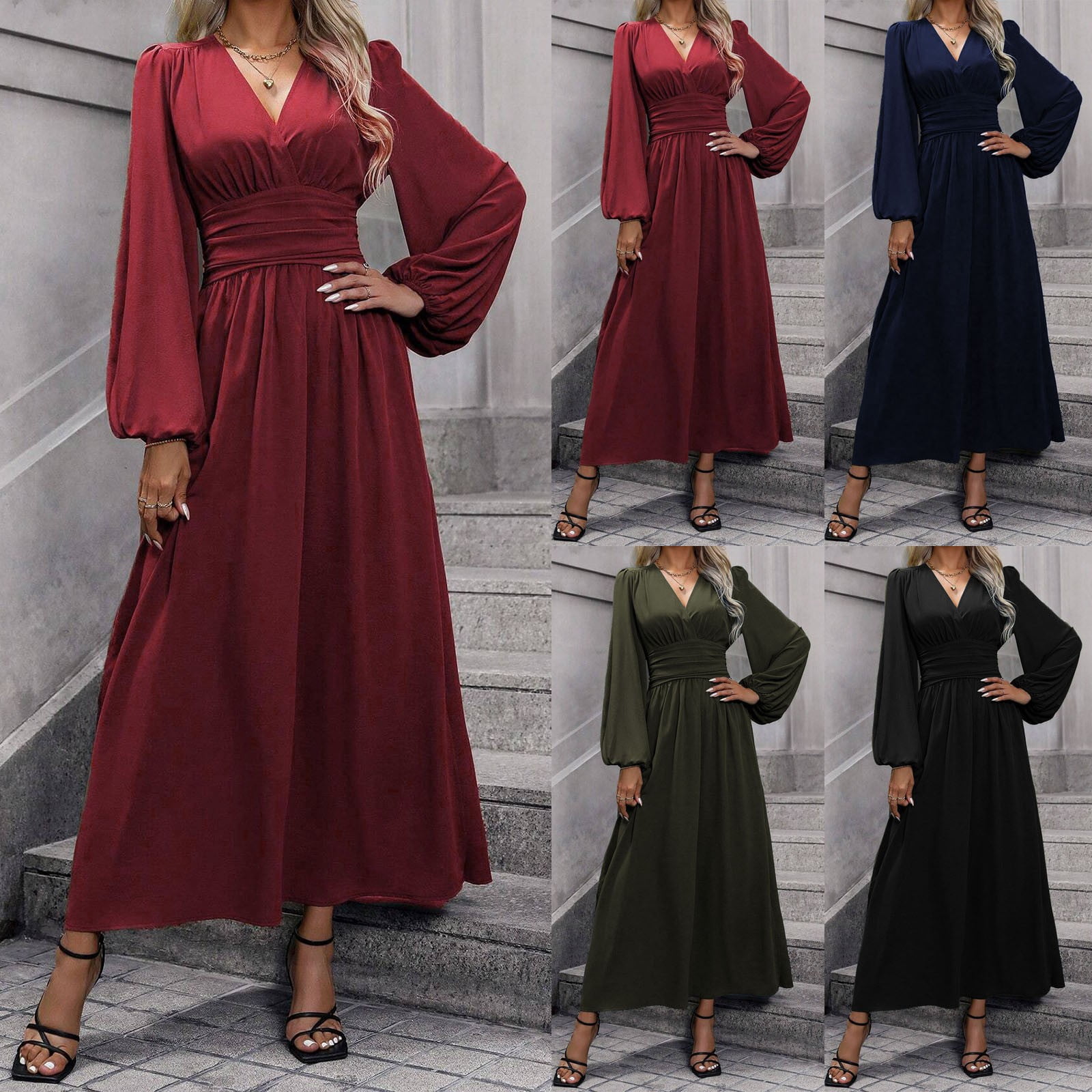 ERkkoi Plus Size Summer Dresses For Women 2025 Elegant Casaul Long ...