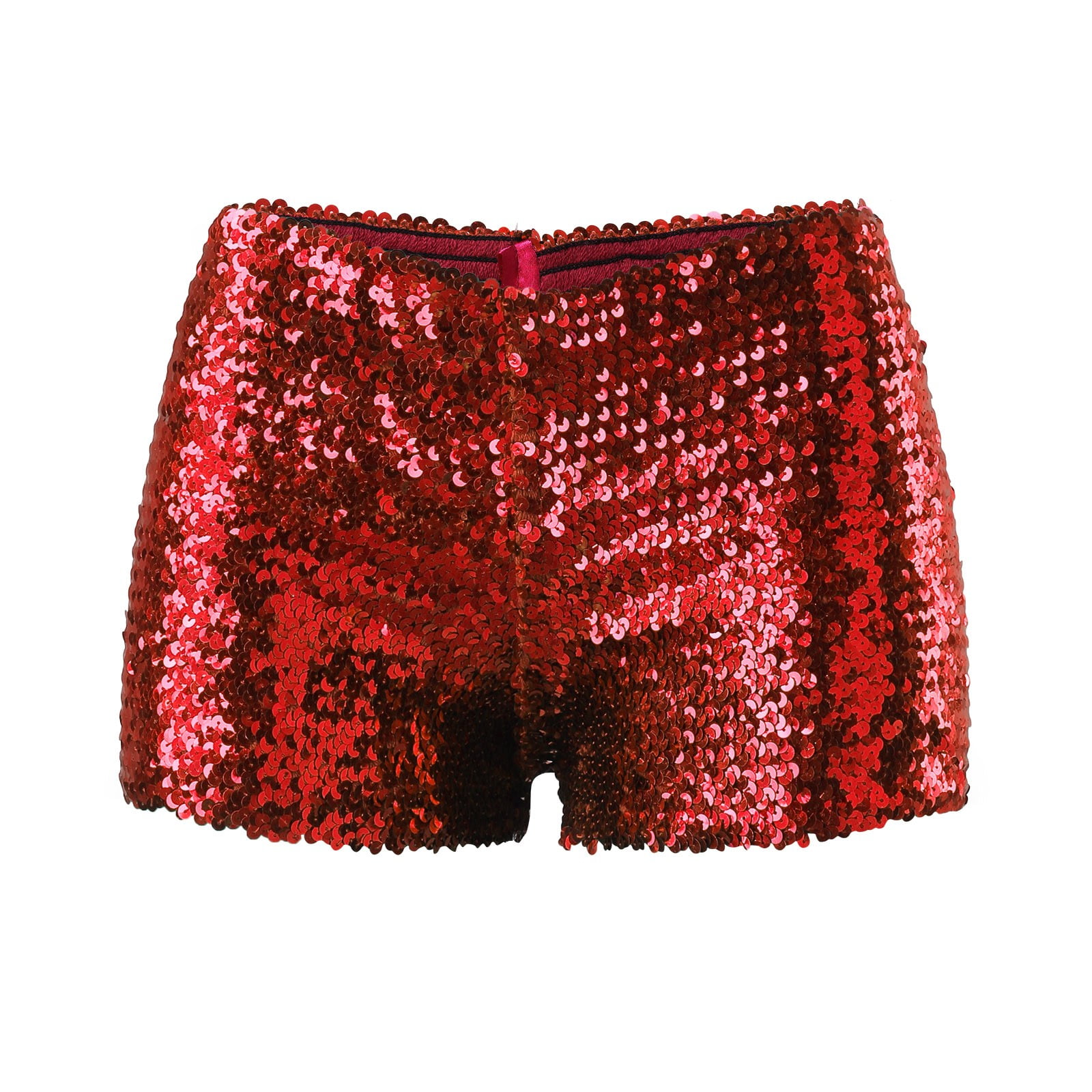 ERkkoi Shorts For Women Metallic Shiny Shorts Sparkly Rave Short Pants ...