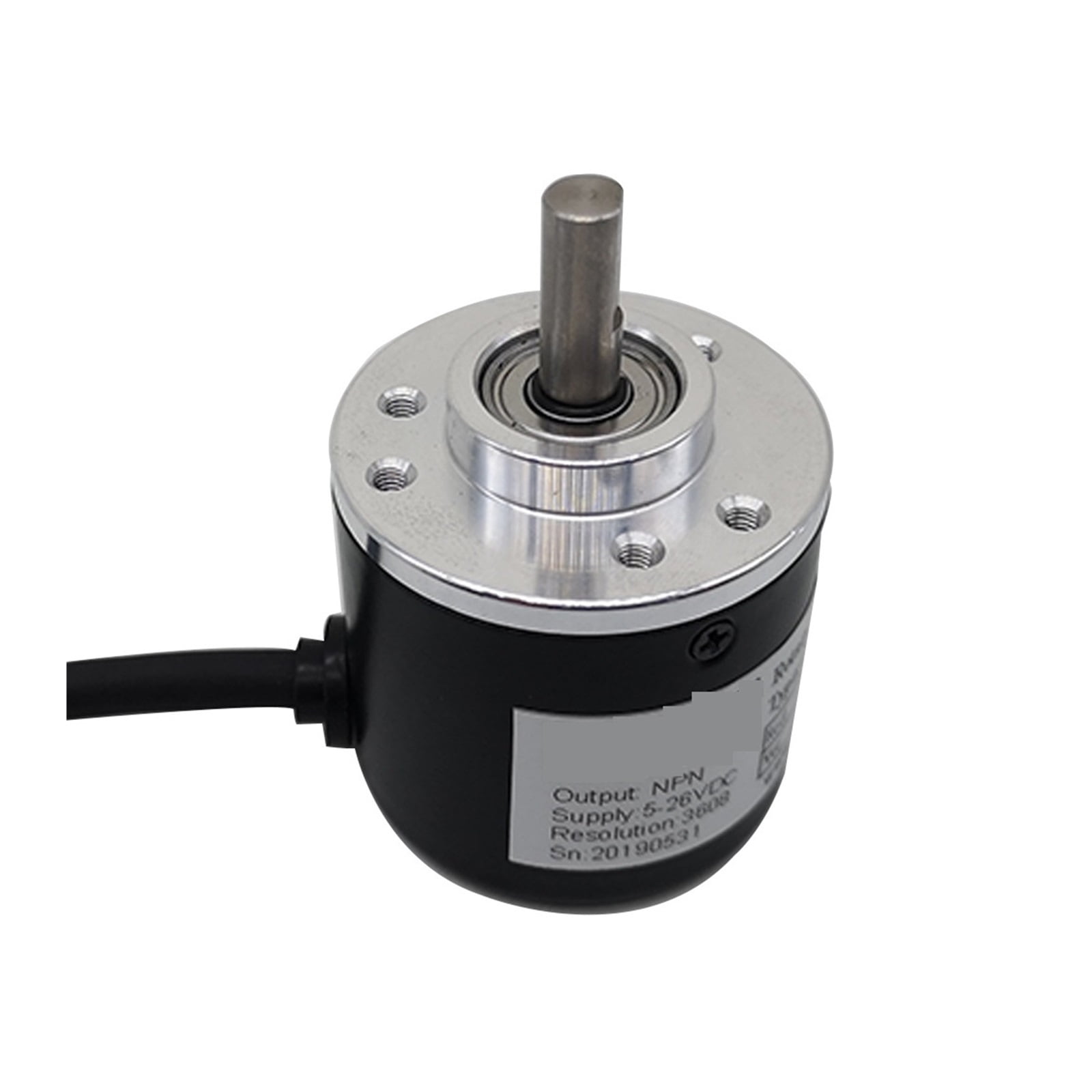 ES38 6mm Shaft Incremental Rotary Encoder 100 200 360 Pulse 400 600 1000p/r A B Phase NPN Output ...