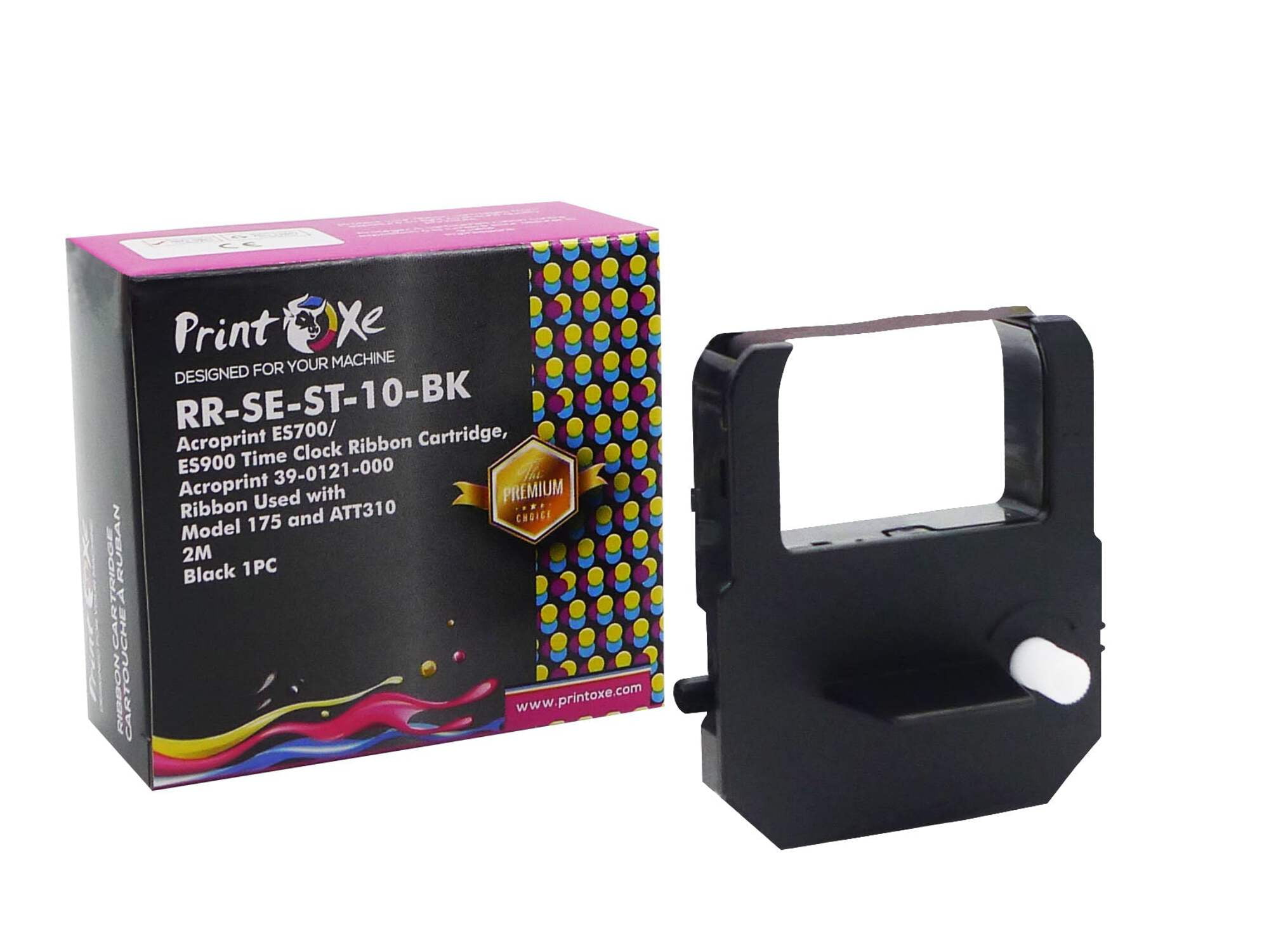 ES700 / ES900 Compatible 6 PK Acroprint Time Clock Ribbons Black / Red ...