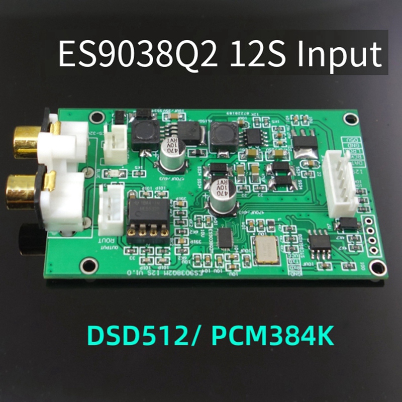 ES9038 I2S Decoder Board DSD512 Upgrade Decoder Car Bluetooth Device Player 32Bit DSD512 ...