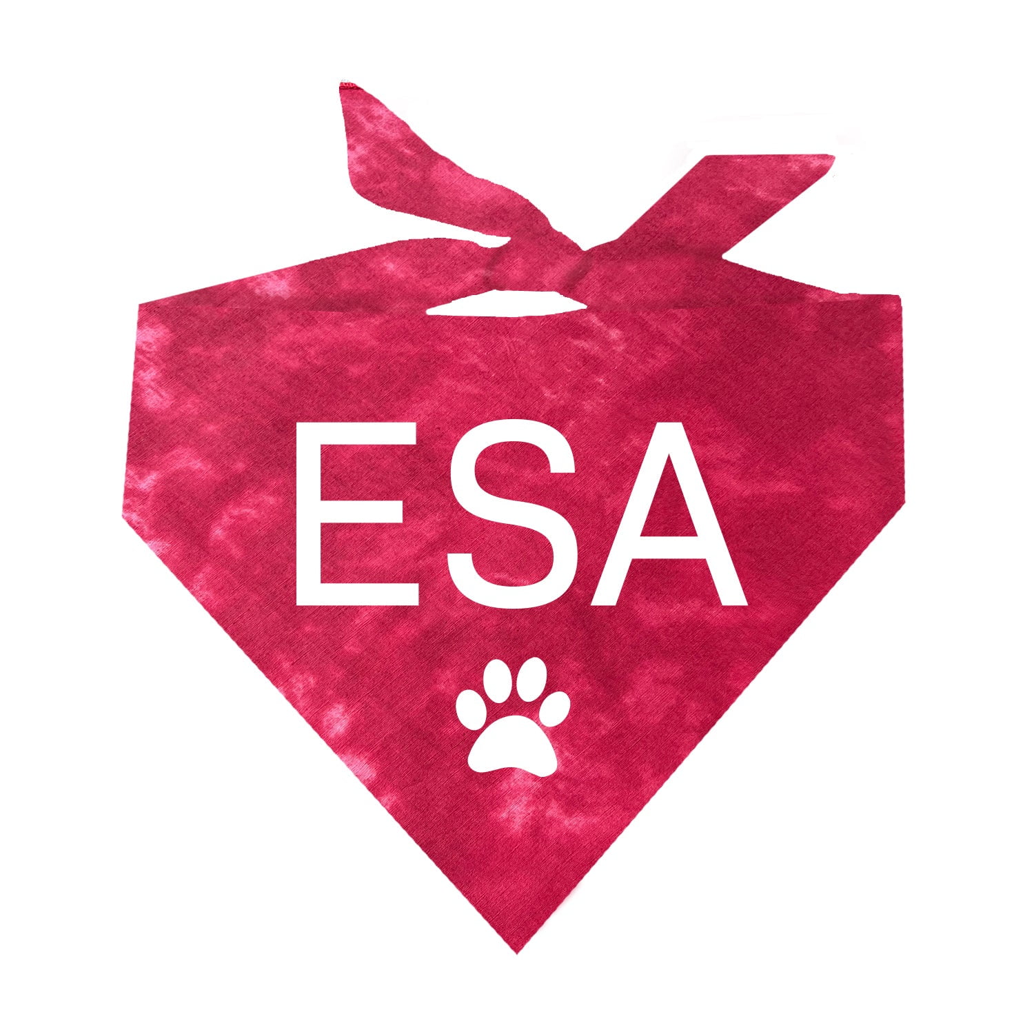 ESA Emotional Support Animal Scrunch Tie Dye Pattern Triangle Dog ...
