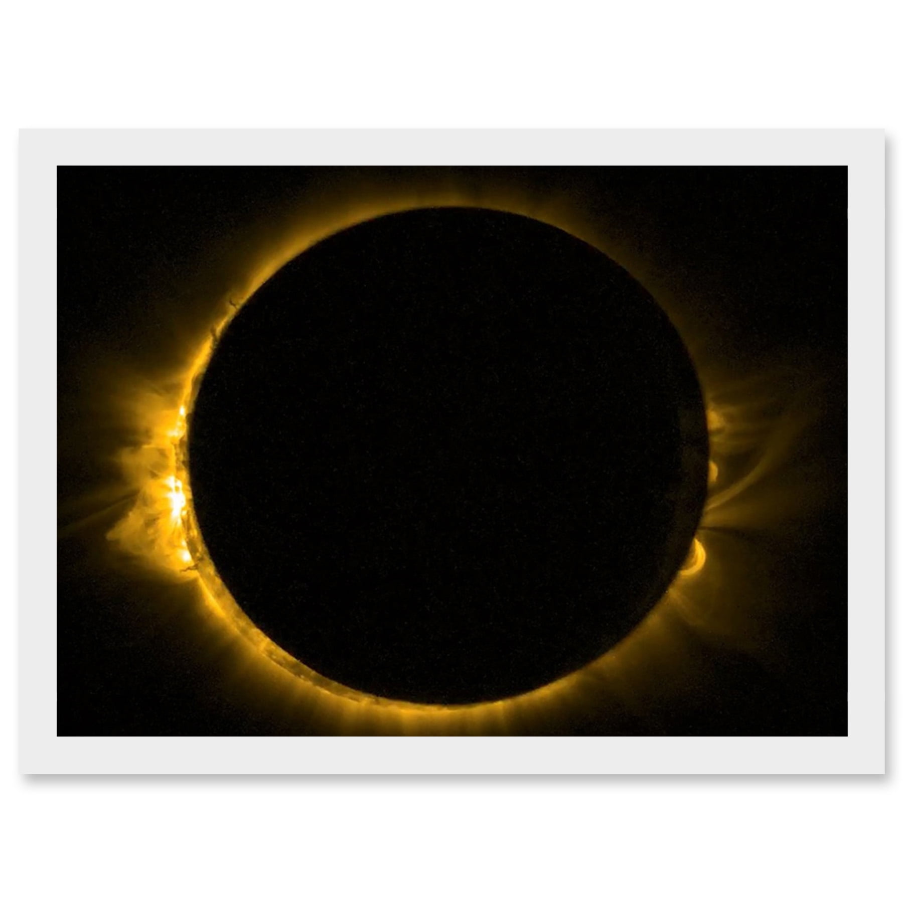 ESA PROBA-2 View of Europe's Solar Eclipse Artwork Framed Wall Art ...