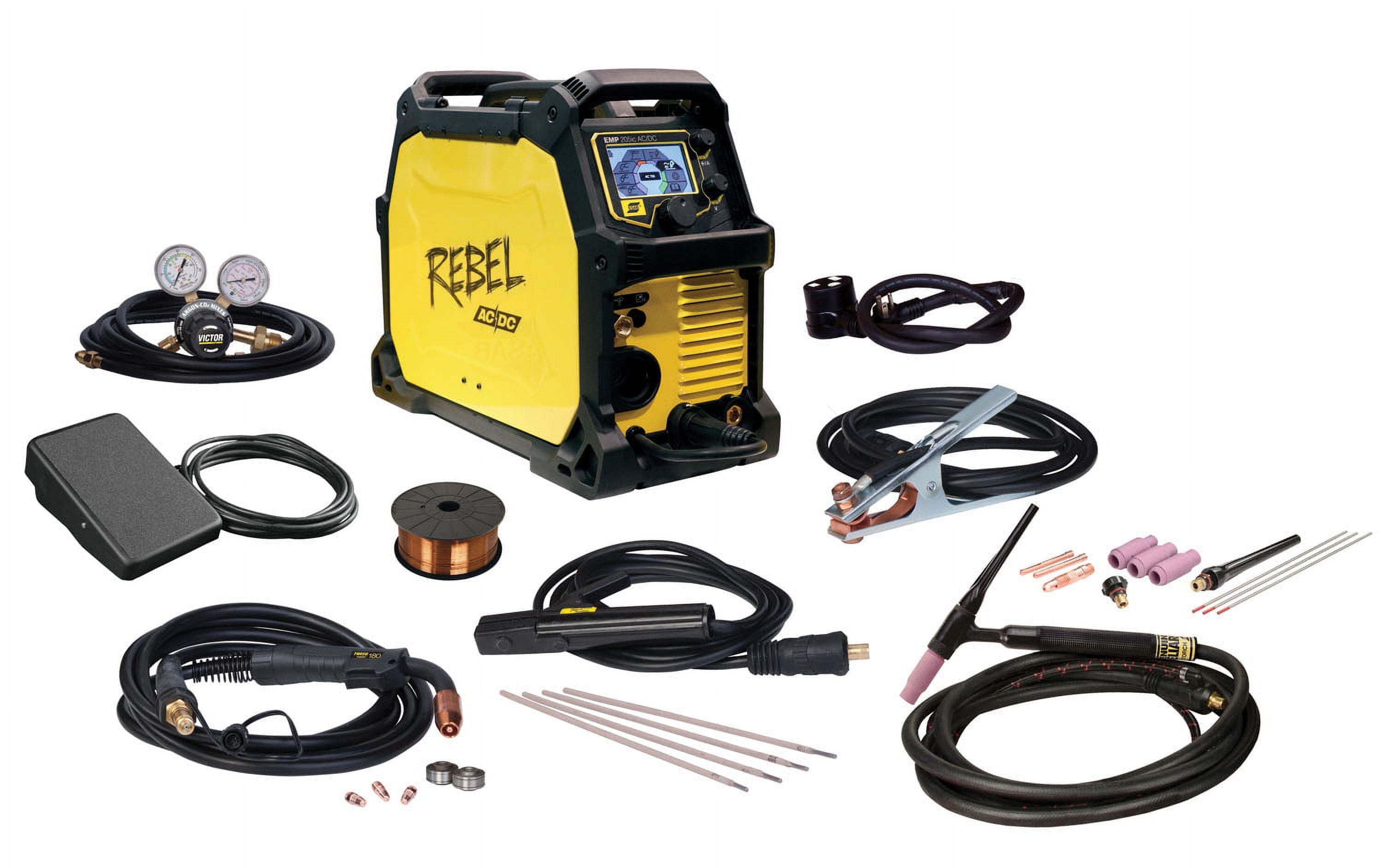 ESAB Rebel EMP 205ic AC/DC Multi-Process MIG/STICK/TIG Welder - Walmart.com