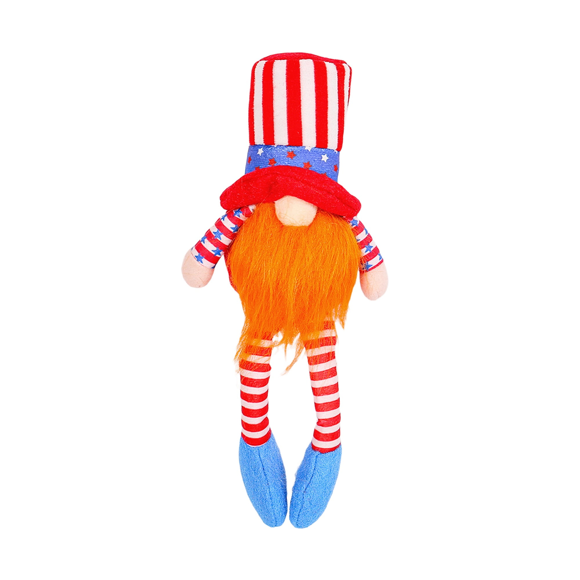 ESASSALY 4th of July Faceless Dwarf Doll Light-Up Dwarf Plush Patriotic ...