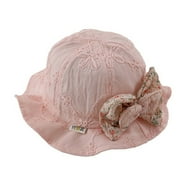 CTM Girl's Smiling Kitty Face Straw Sun Hat - Walmart.com