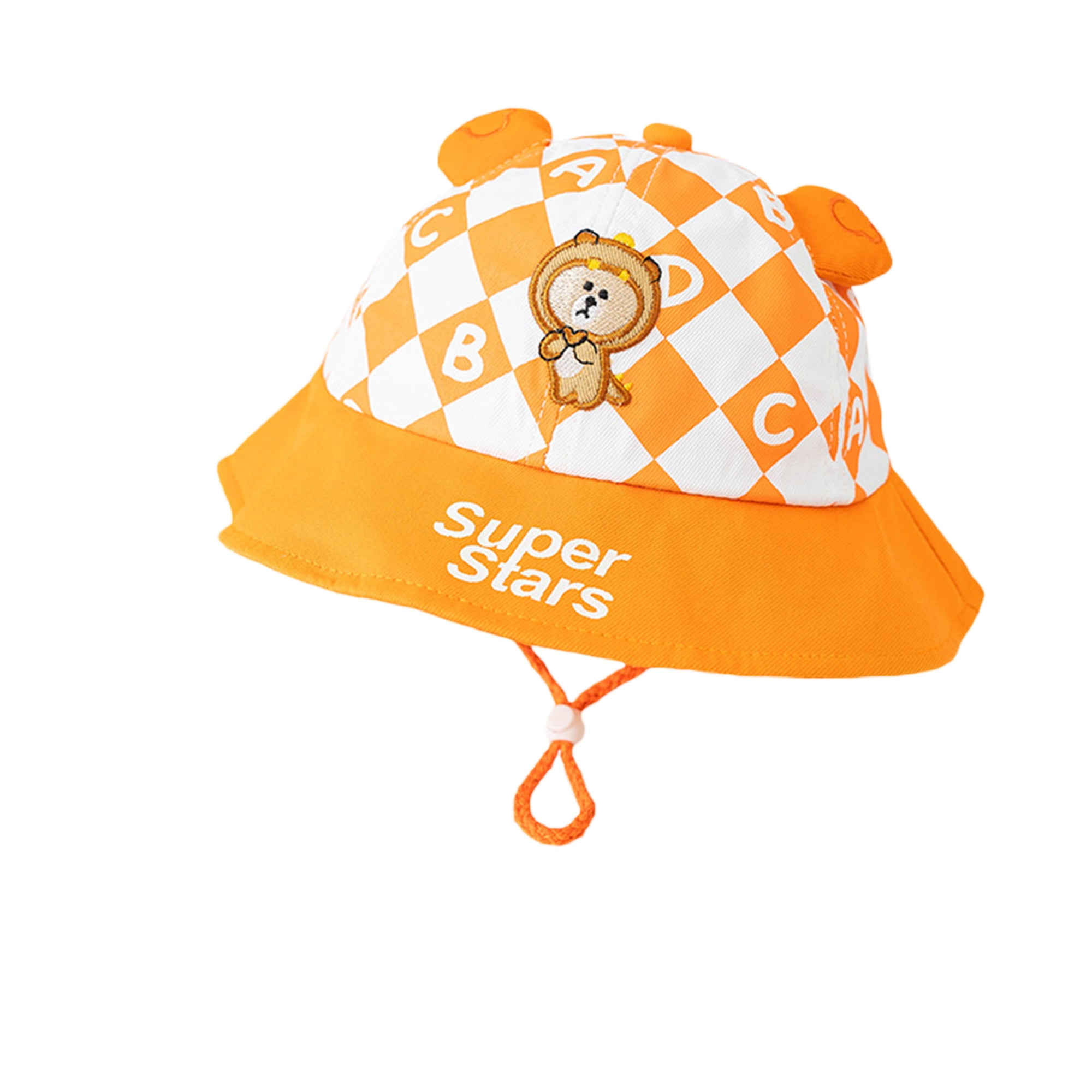 ESASSALY Toddler Bucket Hats Wide Brim Girl Sun Hat Bear Ears Cap for ...