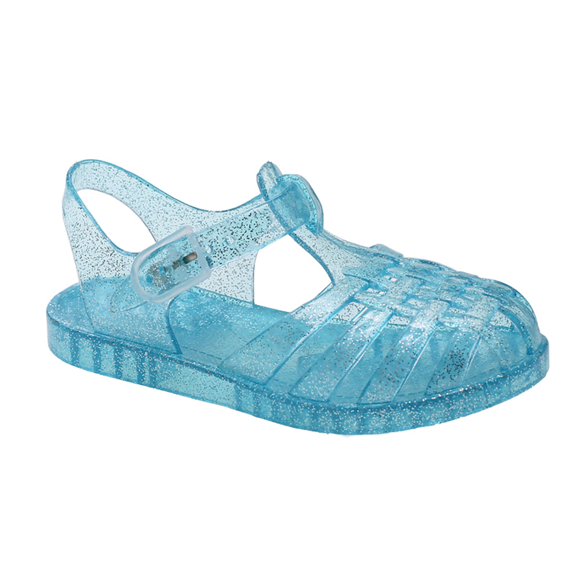 ESASSALY Toddler Girls Jelly Sandals Soft Rubber Sole Closed Toe Beach ...