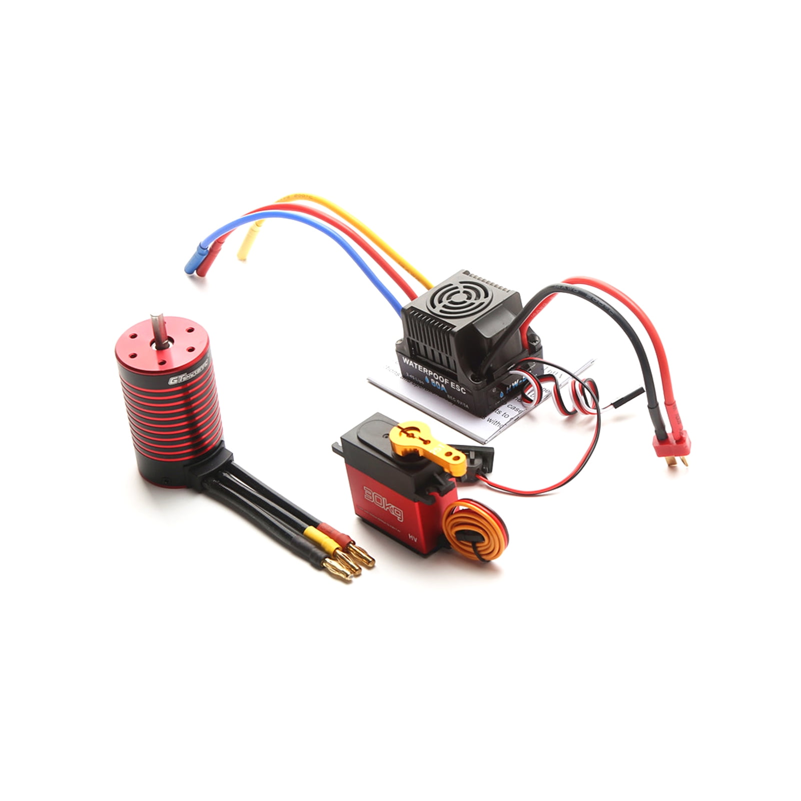 ESC,Car 1/8/1/10 Waterproof 3660 Motor Servo Remote Car 80a Esc Eryue ...