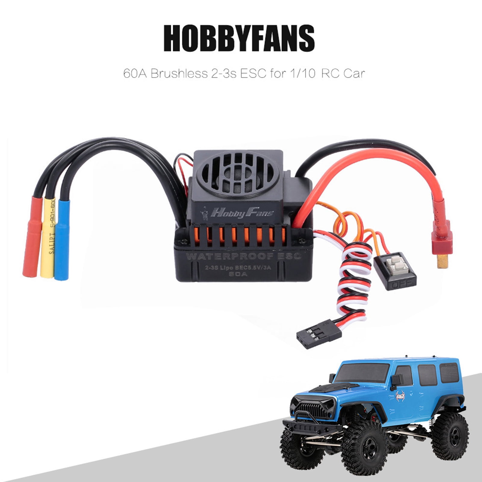 ESC,Esc With Bec 2-3s Esc With Off-road Off-road Crawler Car Off-road ...