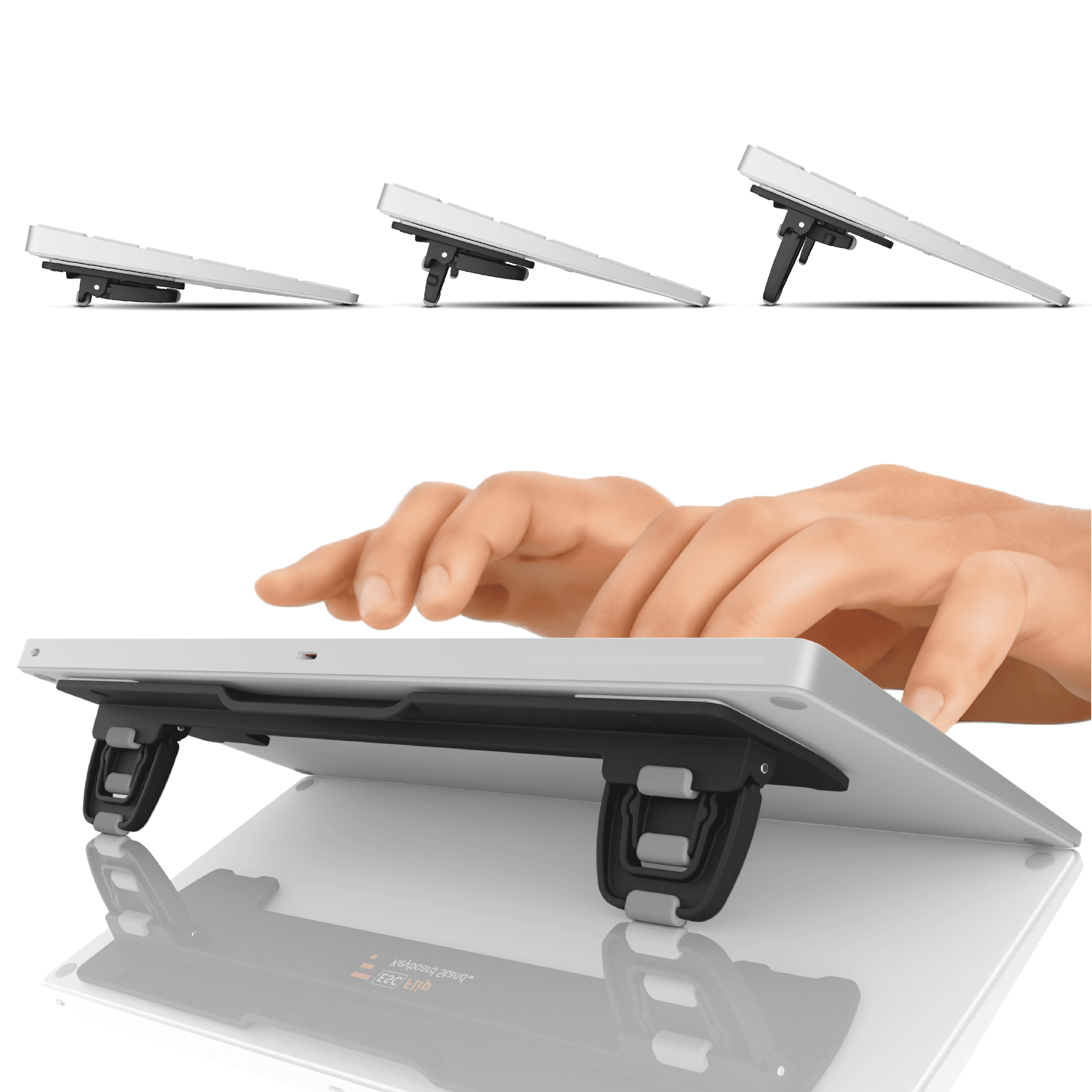 ESC Flip Adjustable Keyboard Stand: Ergonomic Riser for Desktop, Laptop ...