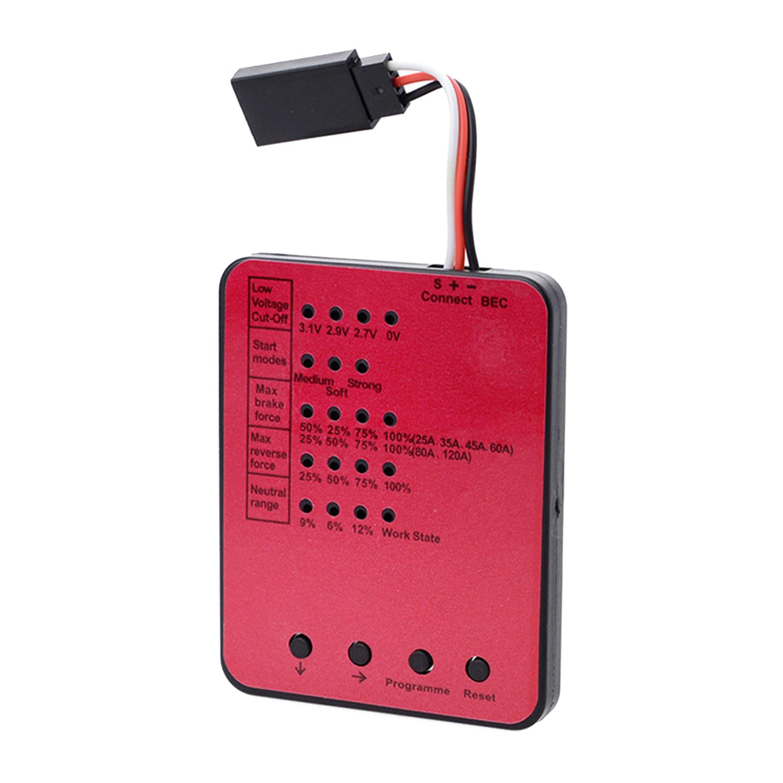 ESC LED Programming Card Electronic Controller Program for RC Car 25A ...