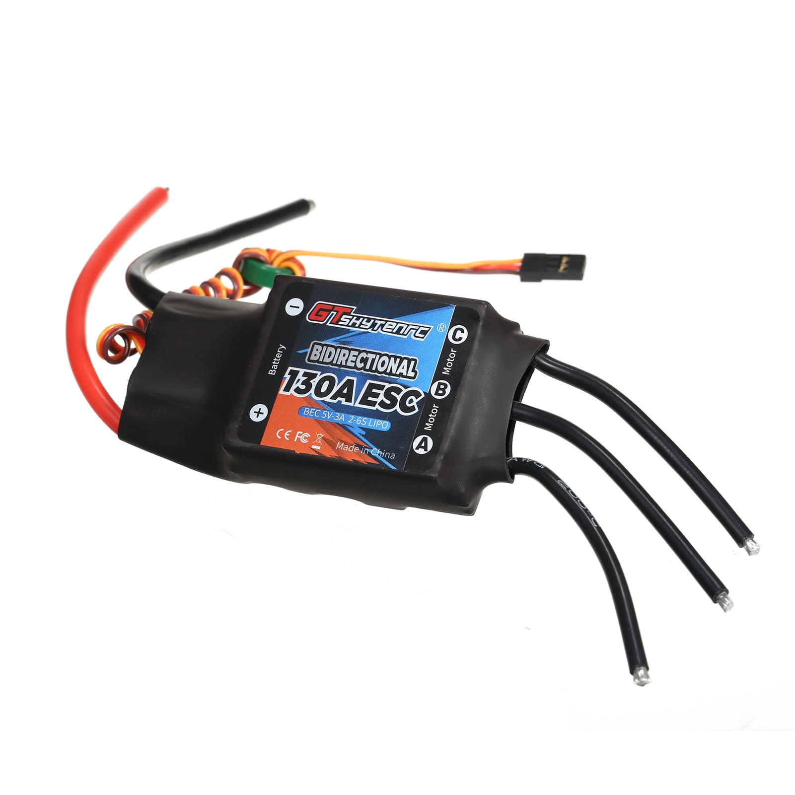 ESC,Remote Car Esc Two-way Pneumatic Propeller Esc Remote 130a Esc Dual ...