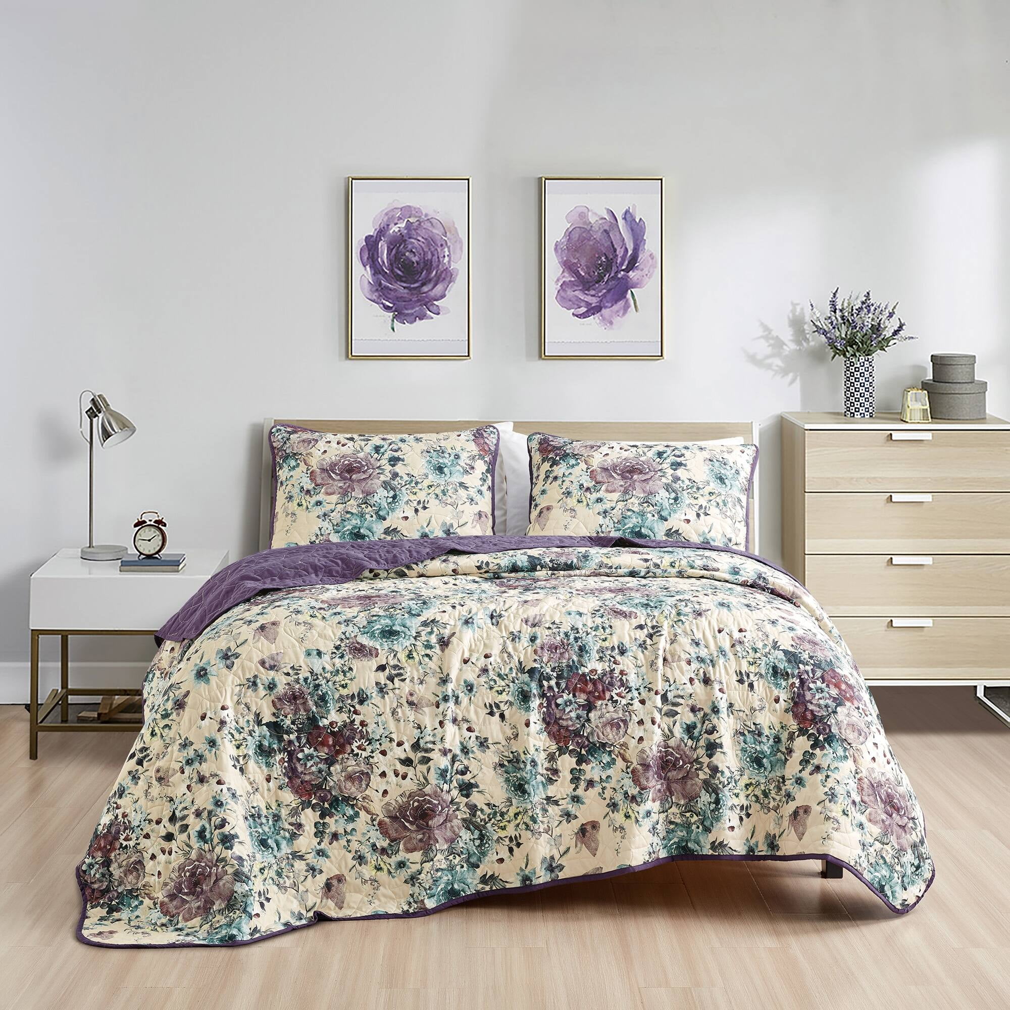 ESCA Heylie Luxury 3 Piece Bedspread Queen - Walmart.com