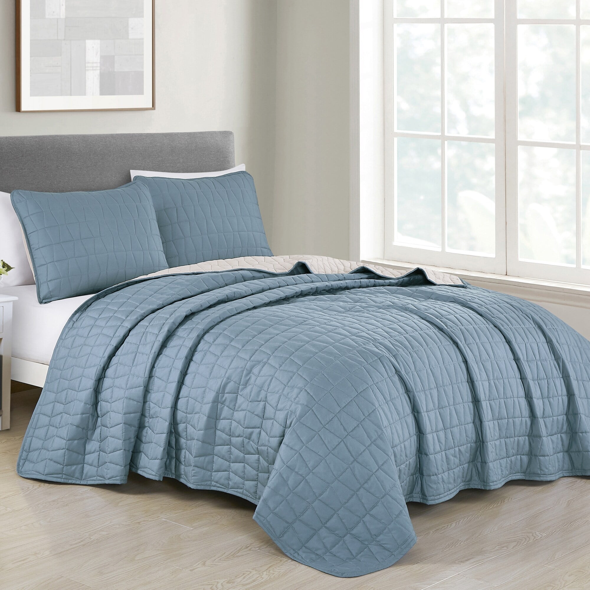 ESCA Zana Luxury 3 Piece Bedspread Queen - Walmart.com