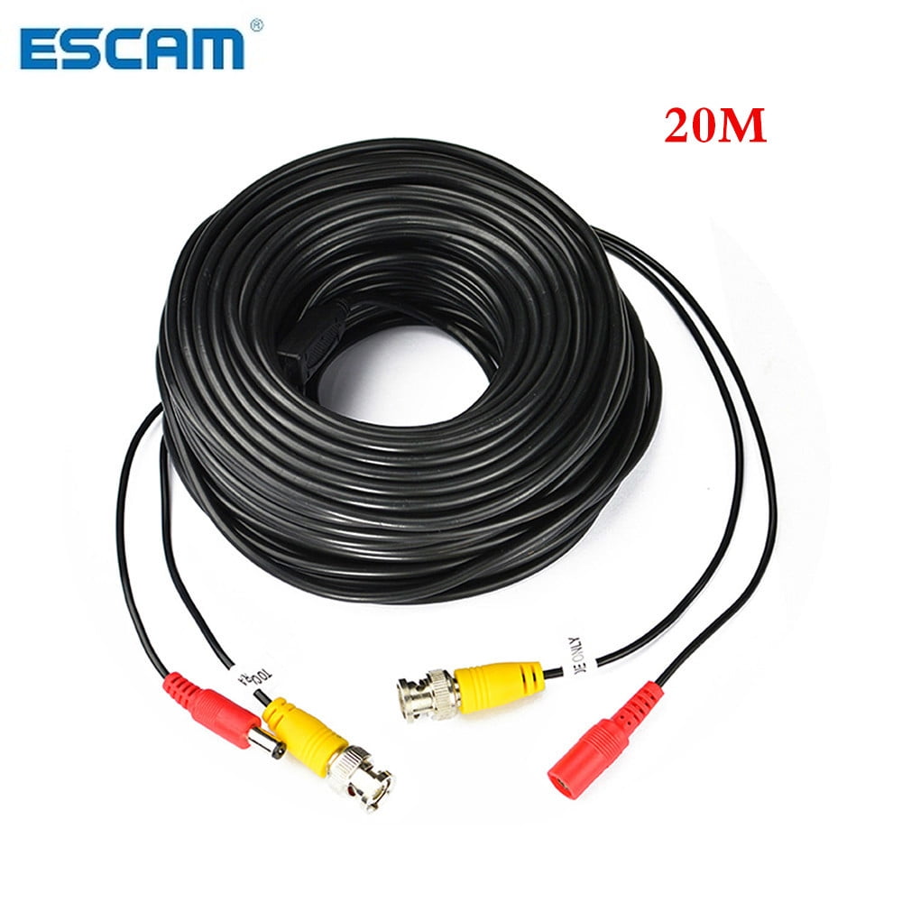 ESCAM 5M to 60M Meters BNC Video And Adapter Power 12V DC Integrated ...