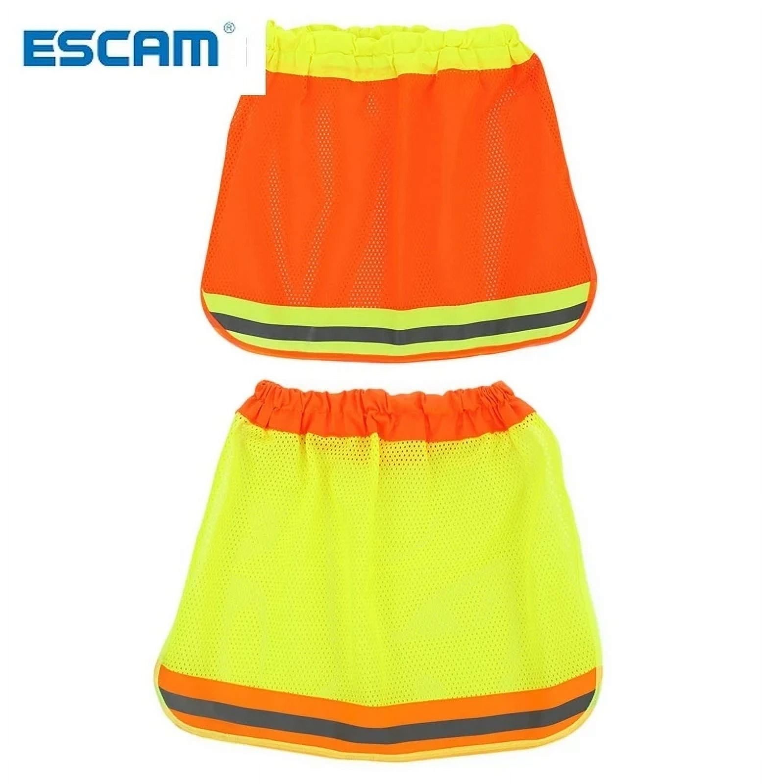 Reflective Stripe Neck Shield Safety Hard Hat Cap Sun Shade Protective ...